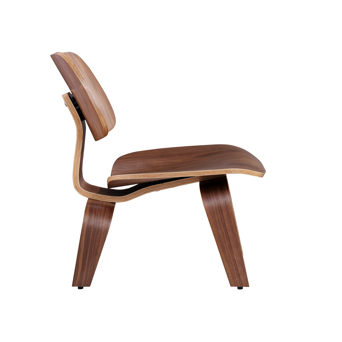Butaca Lcw Madera Marron Estilo Eames Nogal — Divino