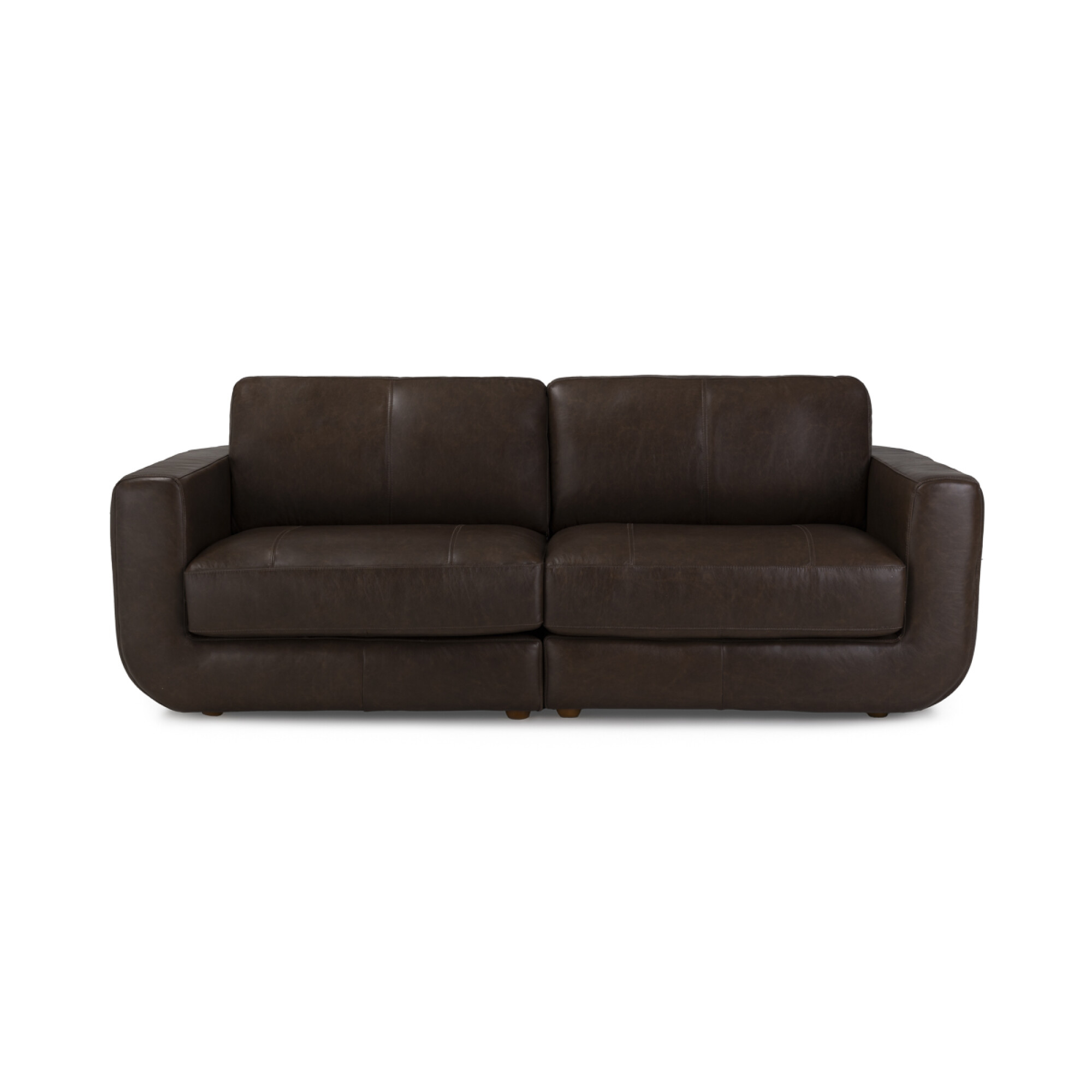 Sofá Copan - Cuero Advanced - 3 cuerpos - Smoke — NYR Uruguay