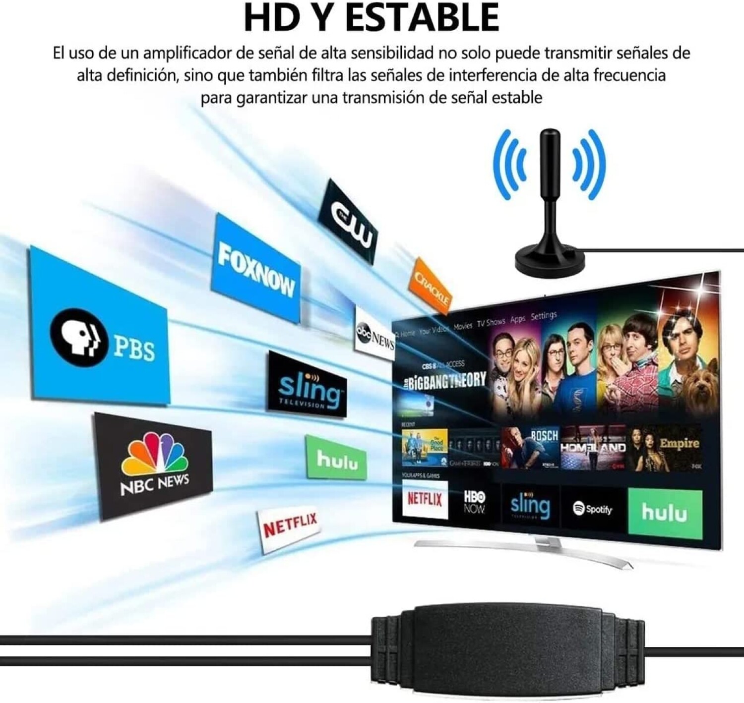 ANTENA INTERIOR LEDSTAR BOOSTER LTV-533U — Dimm