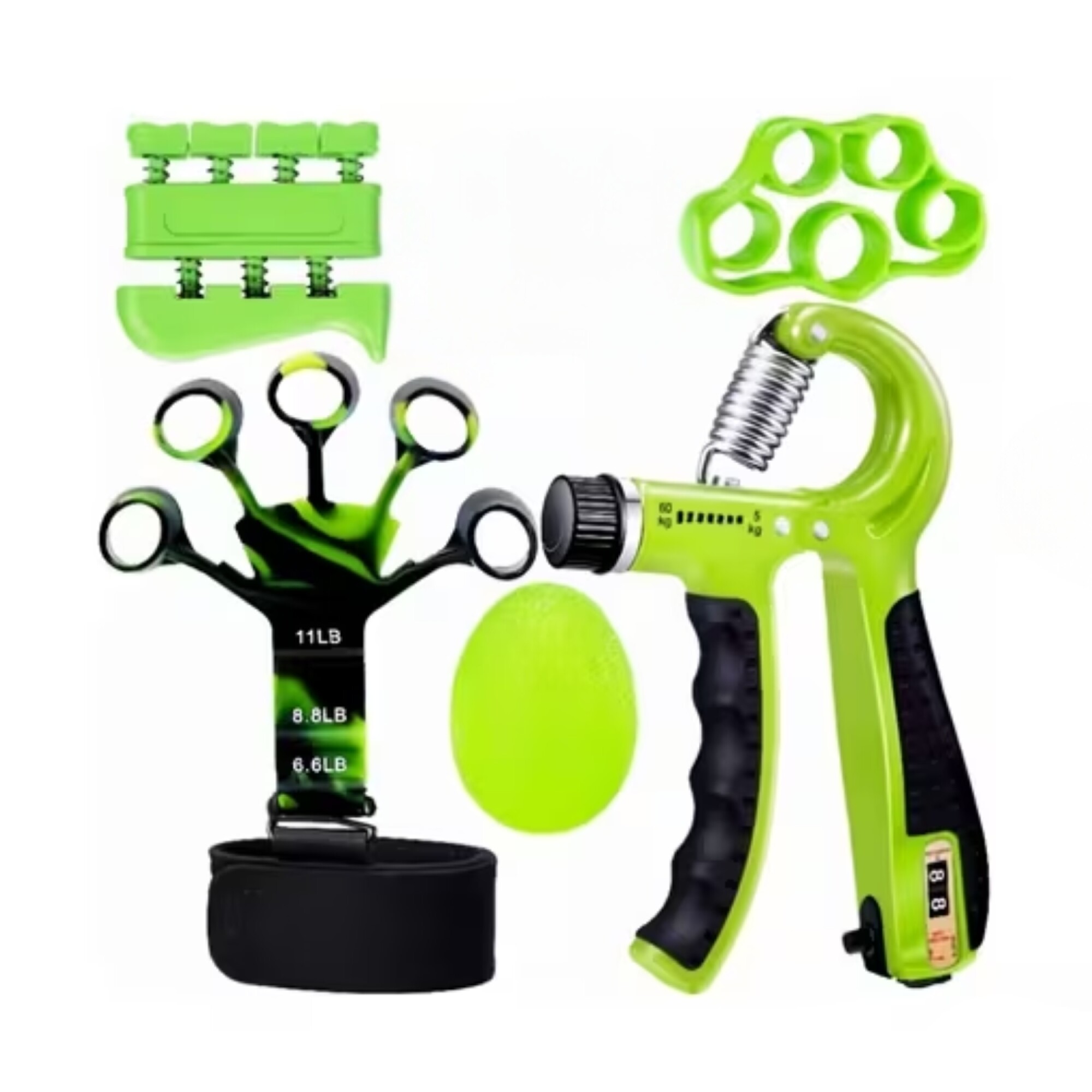 Set hand grip ejercitador de manos y antebrazo 11LB — Aventureros