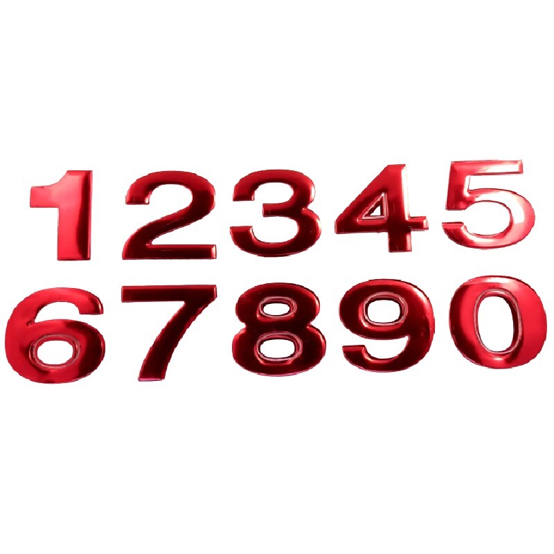 Stickers de Números 3D - Rojo — Casa Fessta