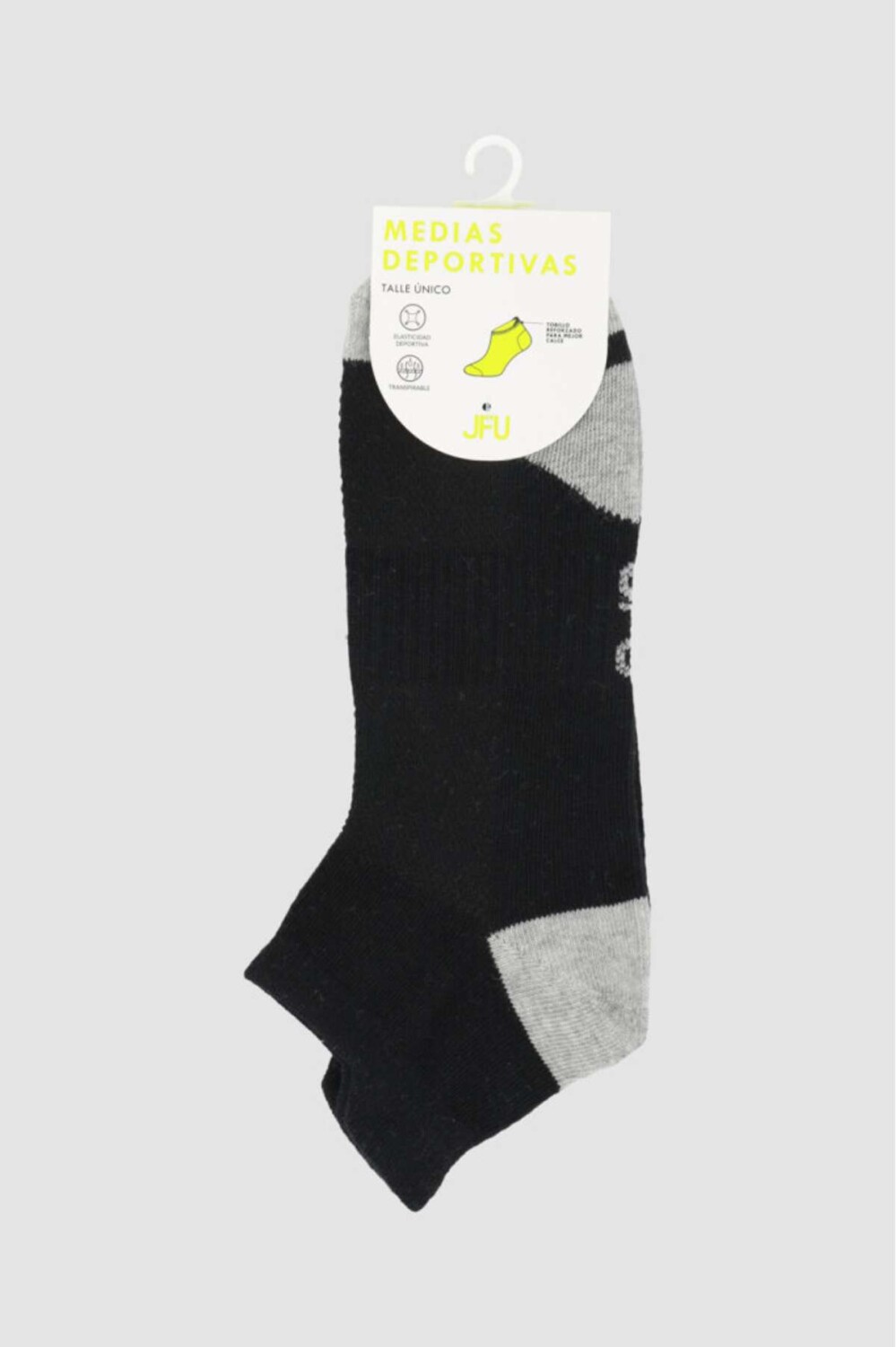 Medias cortas diseño deportivas - Negro — Tienda Soy Santander