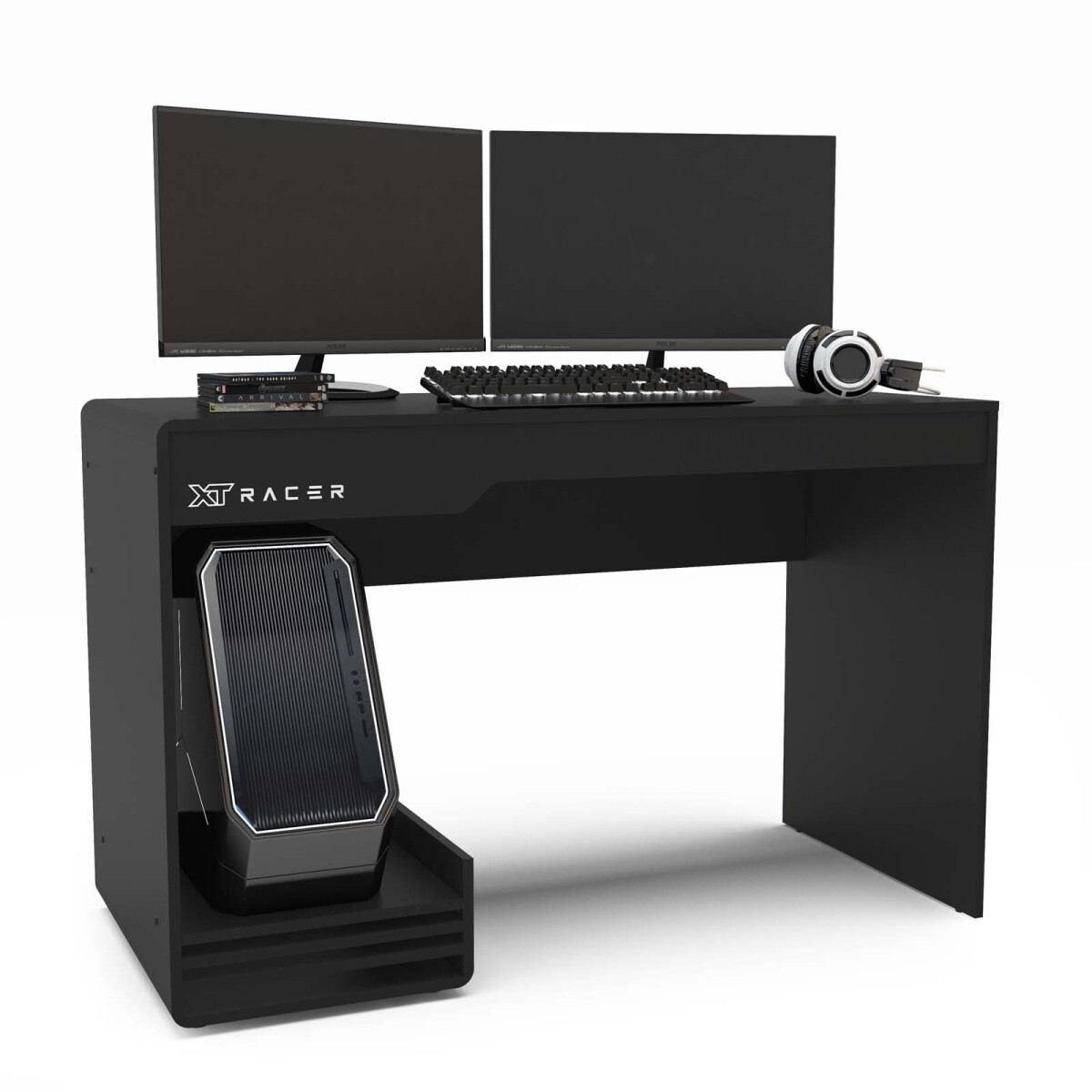 Escritorio Gamer Mdp Negro Portal Xt — Divino