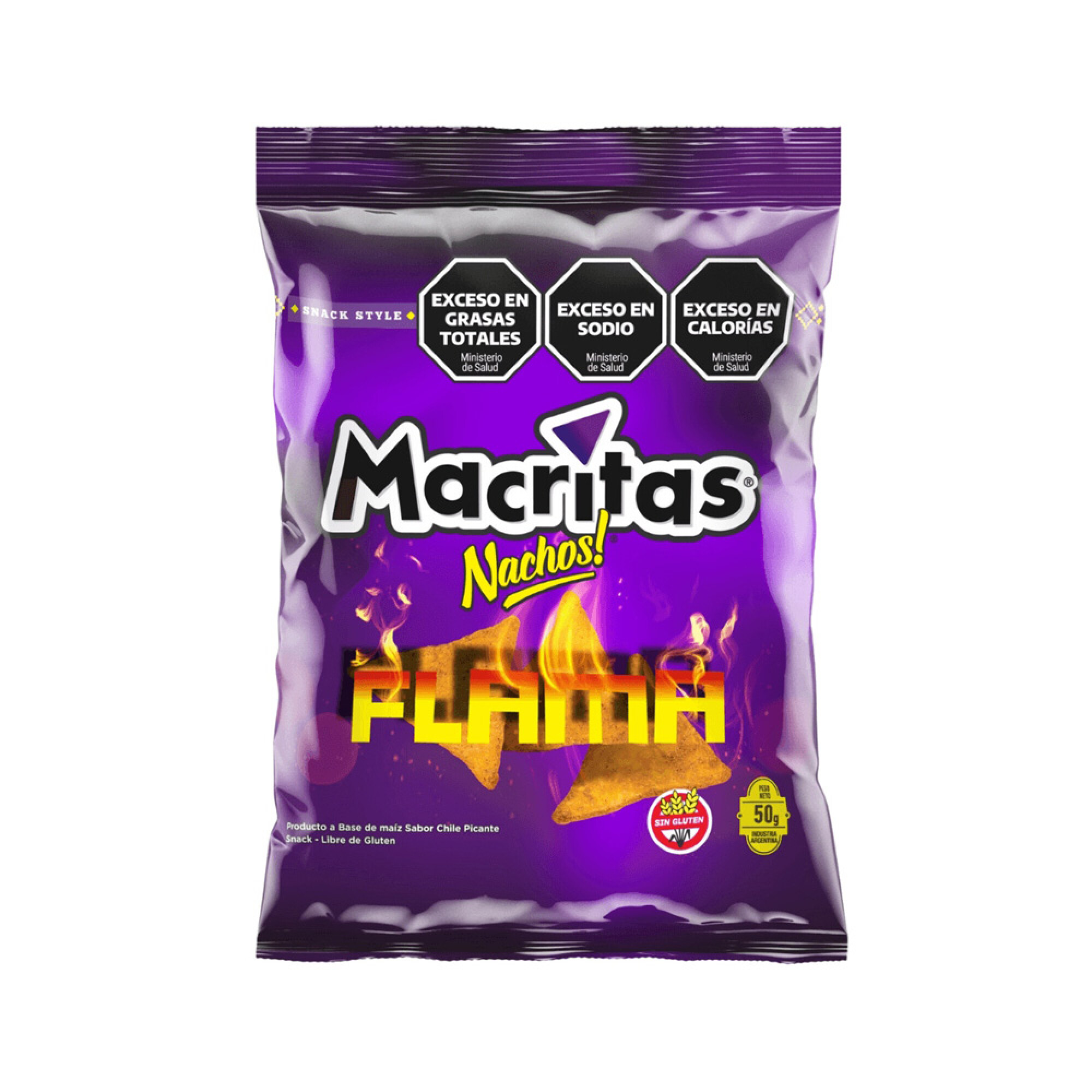 NACHOS MACRITAS 50 GRS - Flama — Suchina