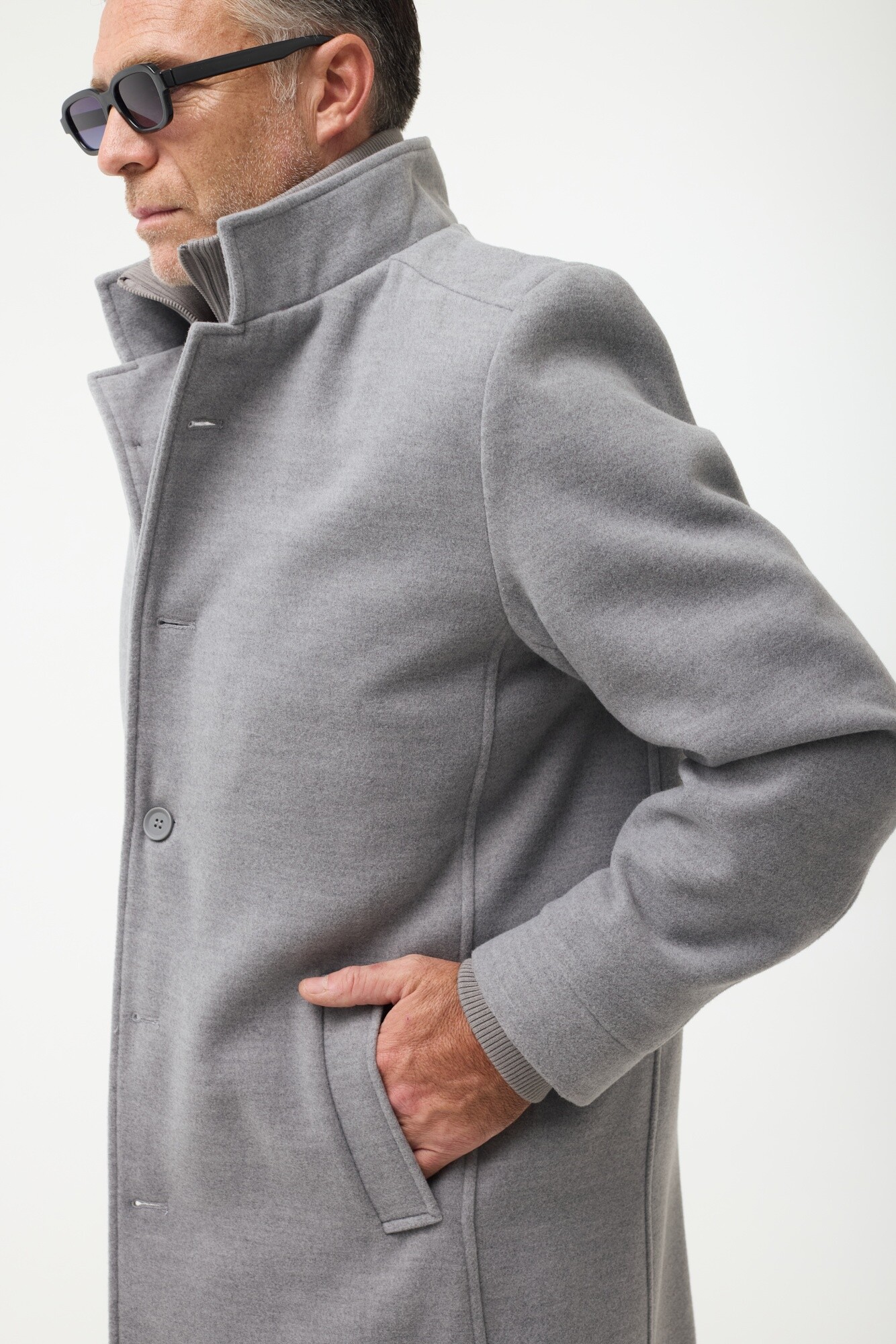 Gaban con pechera desmontable - GRIS MEDIO — ALTOCONCEPTO