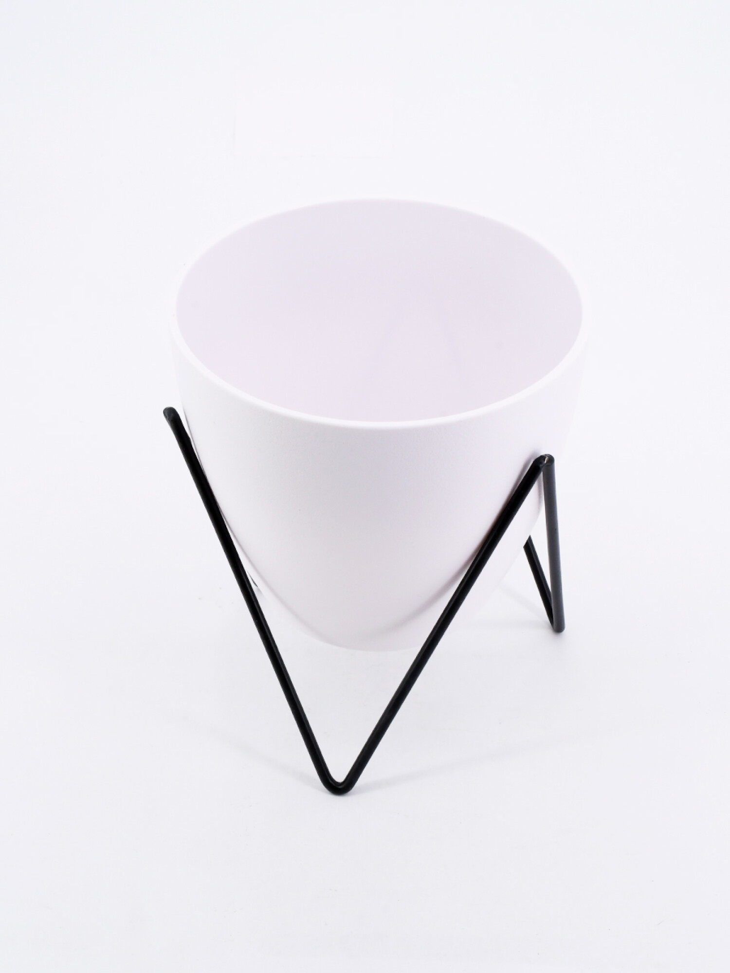 MACETA CON BASE - BLANCO — Guapa