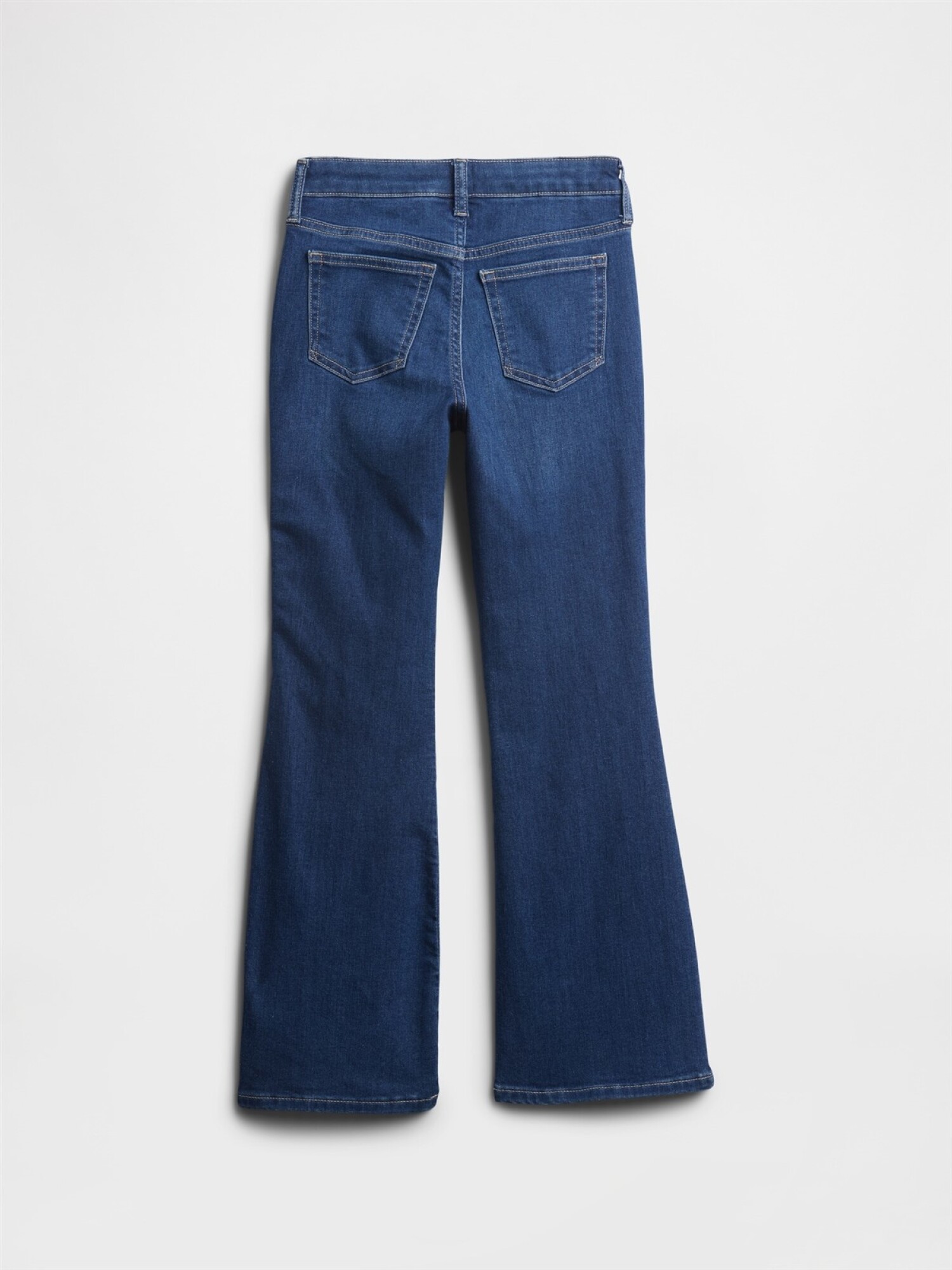 Jean Flare Tiro Alto Niña - Dark Indigo — GAP Uruguay