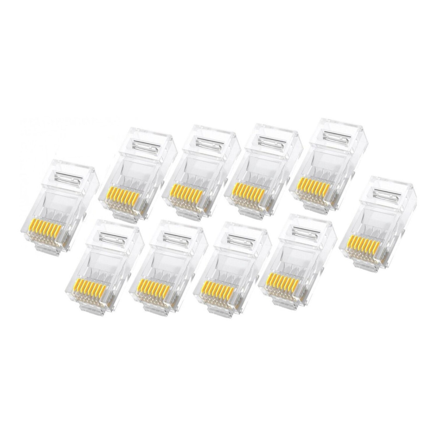 Fichas Conector Rj45 Cat6 Armado Cables De Red Bolsa X100 — Atrix