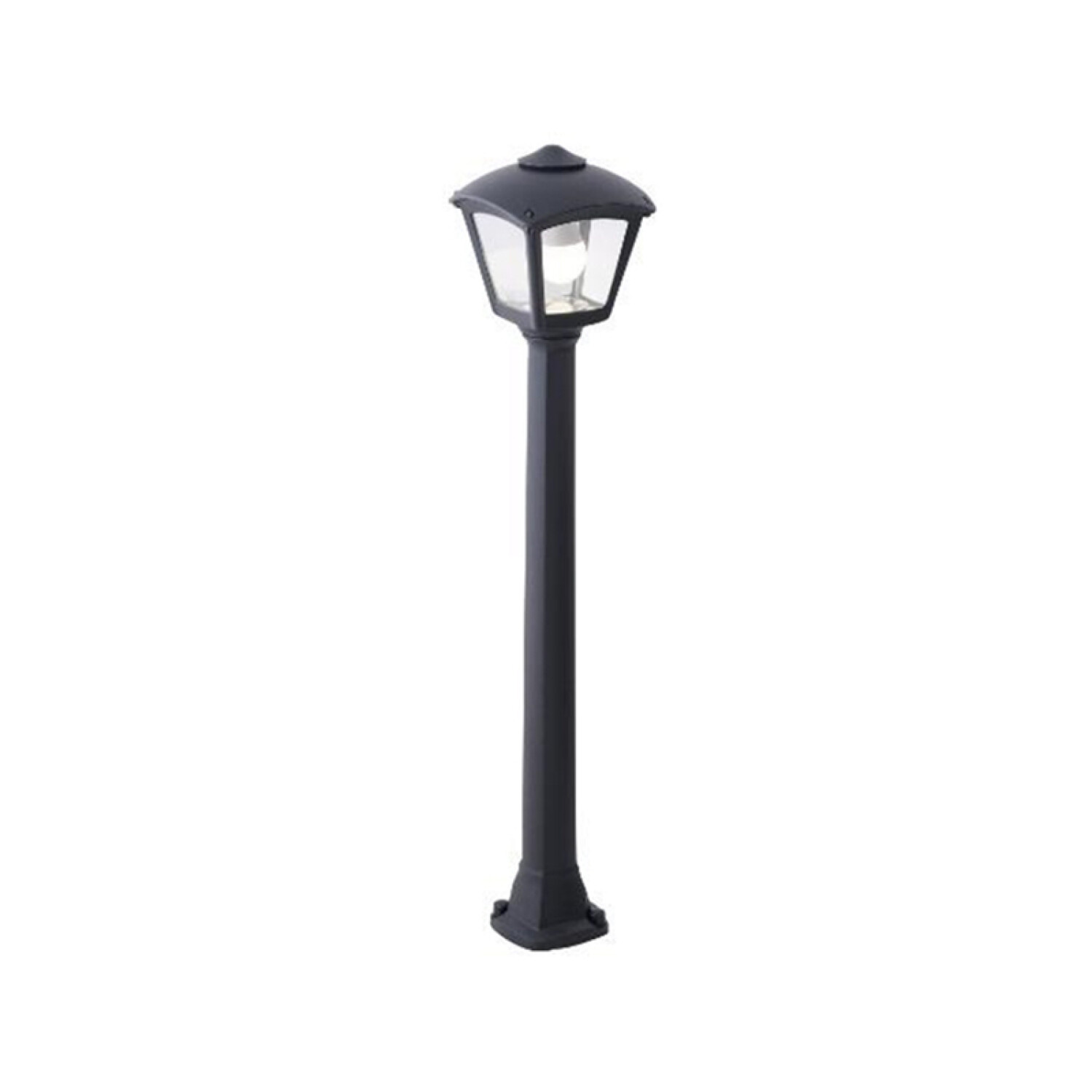 Farol c/ columna negro 6W IP55 E27 GIAFFA/ROBY - FL0588 — Fivisa