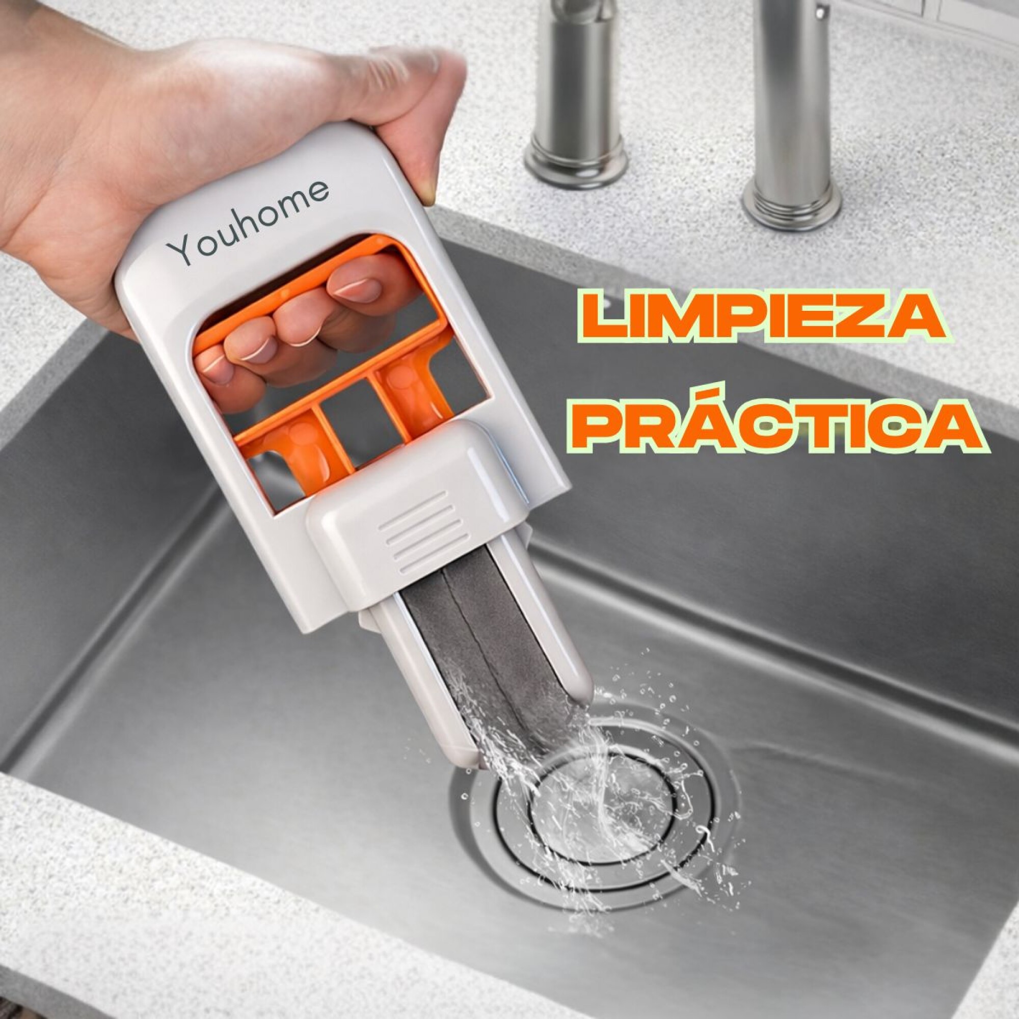 Mini Mopa Lampazo Trapeador Limpieza Húmedo Seco Cocina Baño — Una Ganga