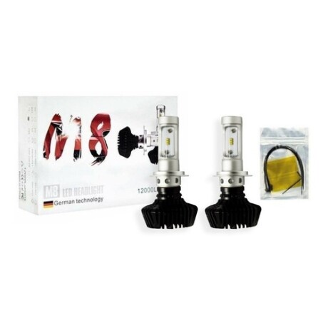 LAMPARA LED PARA AUTO M8 FICHA 9005/H15 - Negro — Electroventas