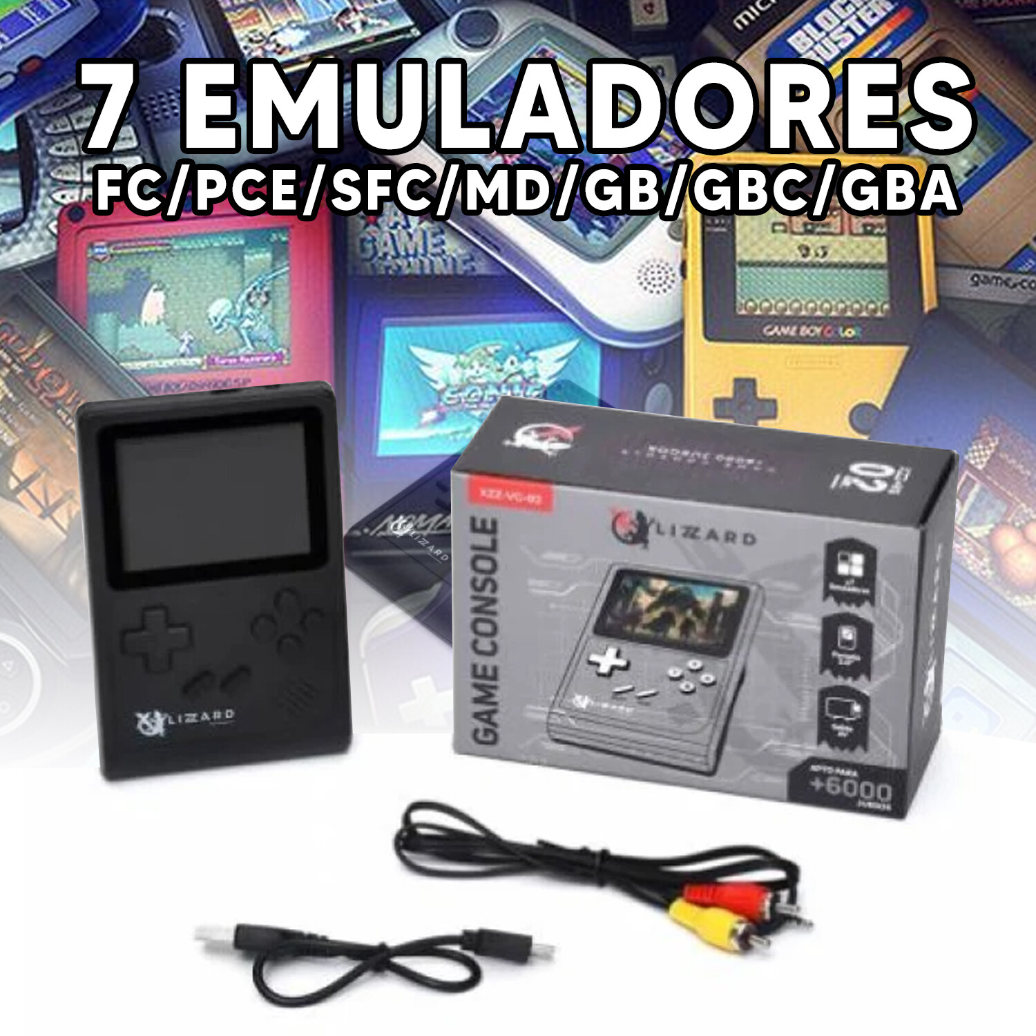 Consola Retro Portátil Stick Lizzard Vg02 - CONSOLA RETRO STICK LIZZARD ...