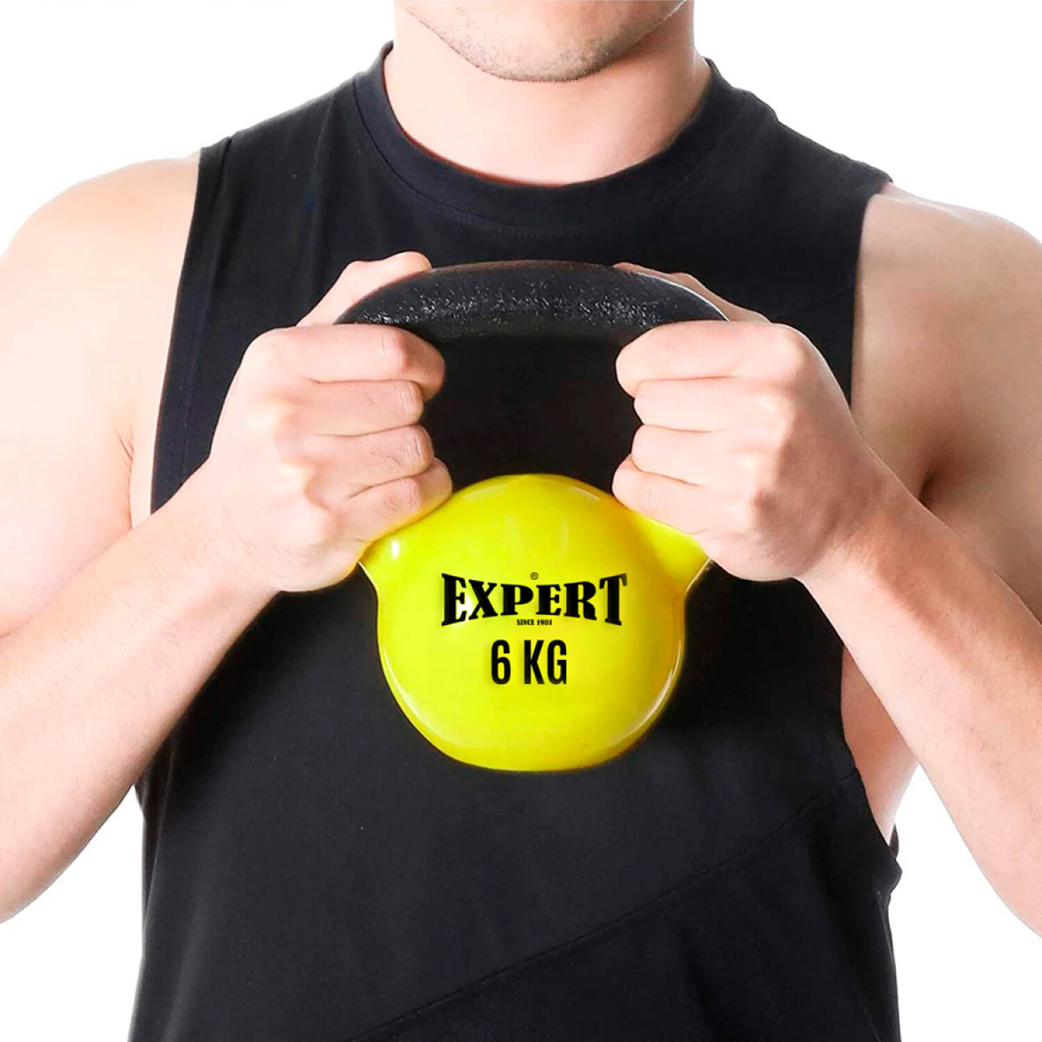 Pesa Rusa 6Kg Expert Hierro Macizo Kettlebell Mancuerna Recubierta — El ...