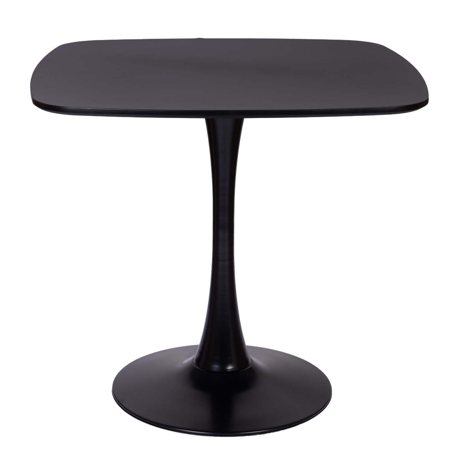 Mesa De Comedor Mdf-y-hierro Negro Tulip Cuadrada — Divino