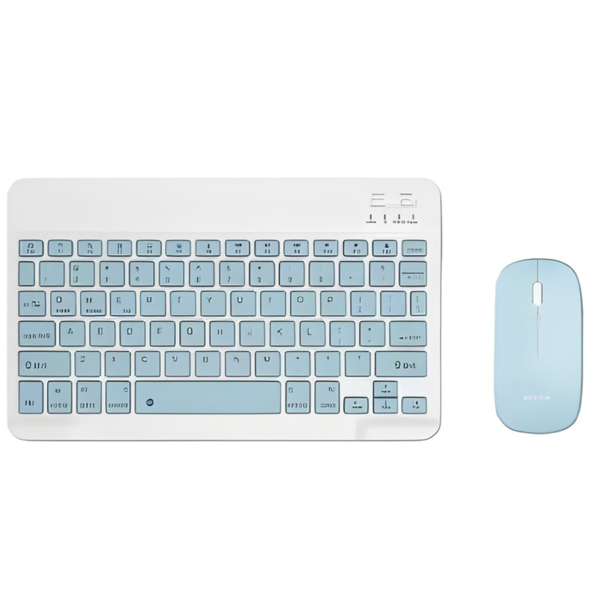 Kit de Teclado y Mouse Inalámbrico Bluetooth - Celeste — Electroventas