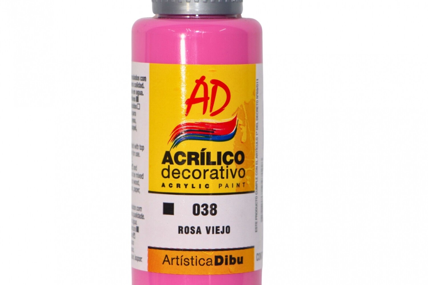 PINTURA ACRILICA ARTISTICA DIBU 60 ML. DIFERENTES COLORES - COLOR ROSA ...