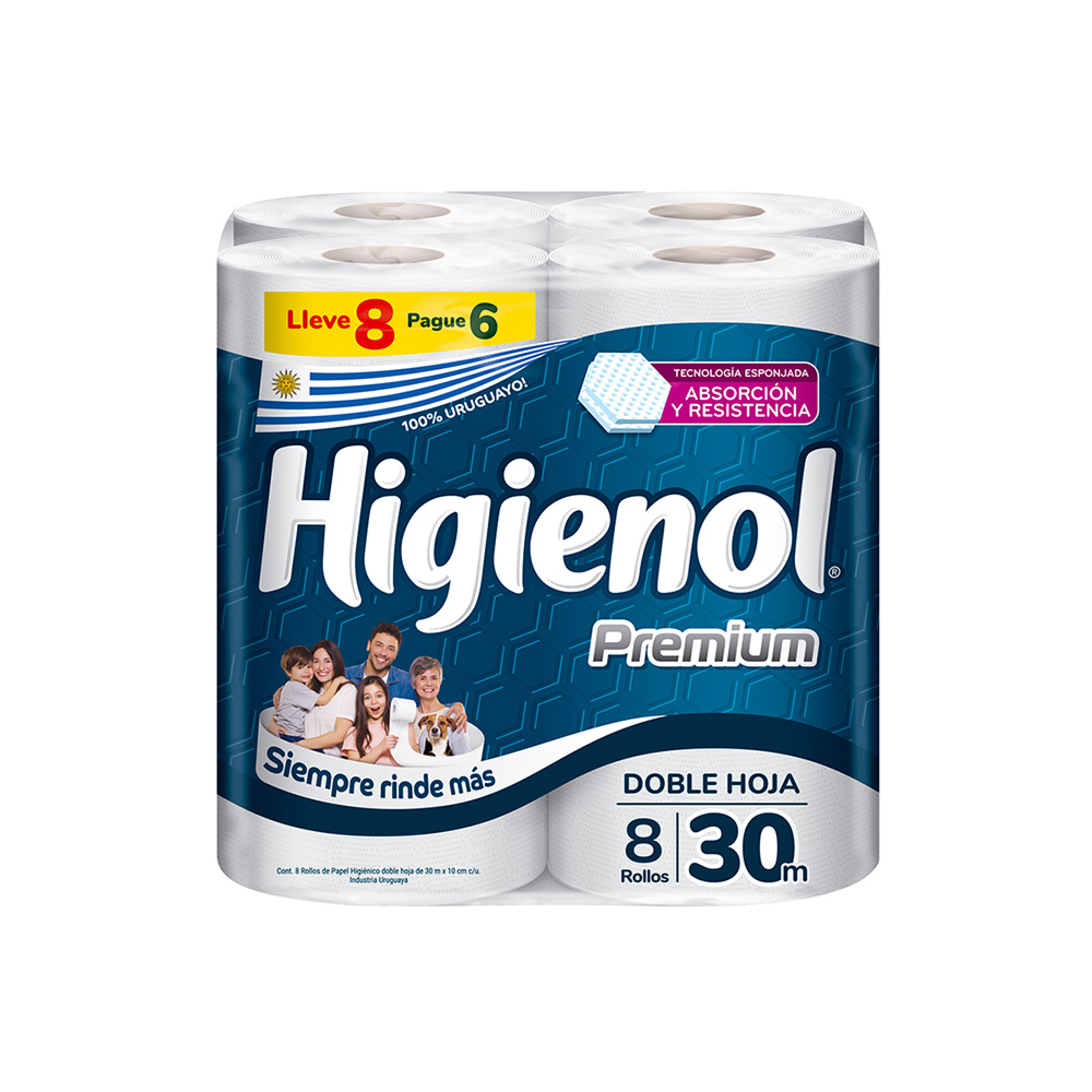 Higienol Papel Higiénico Dh Premium 30 M 8x6 /6 — San Roque
