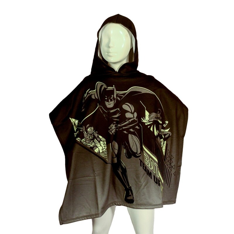 Toalla DC Poncho Batman de Niños - BAIISS24804 - Negro-gris — Macri Life