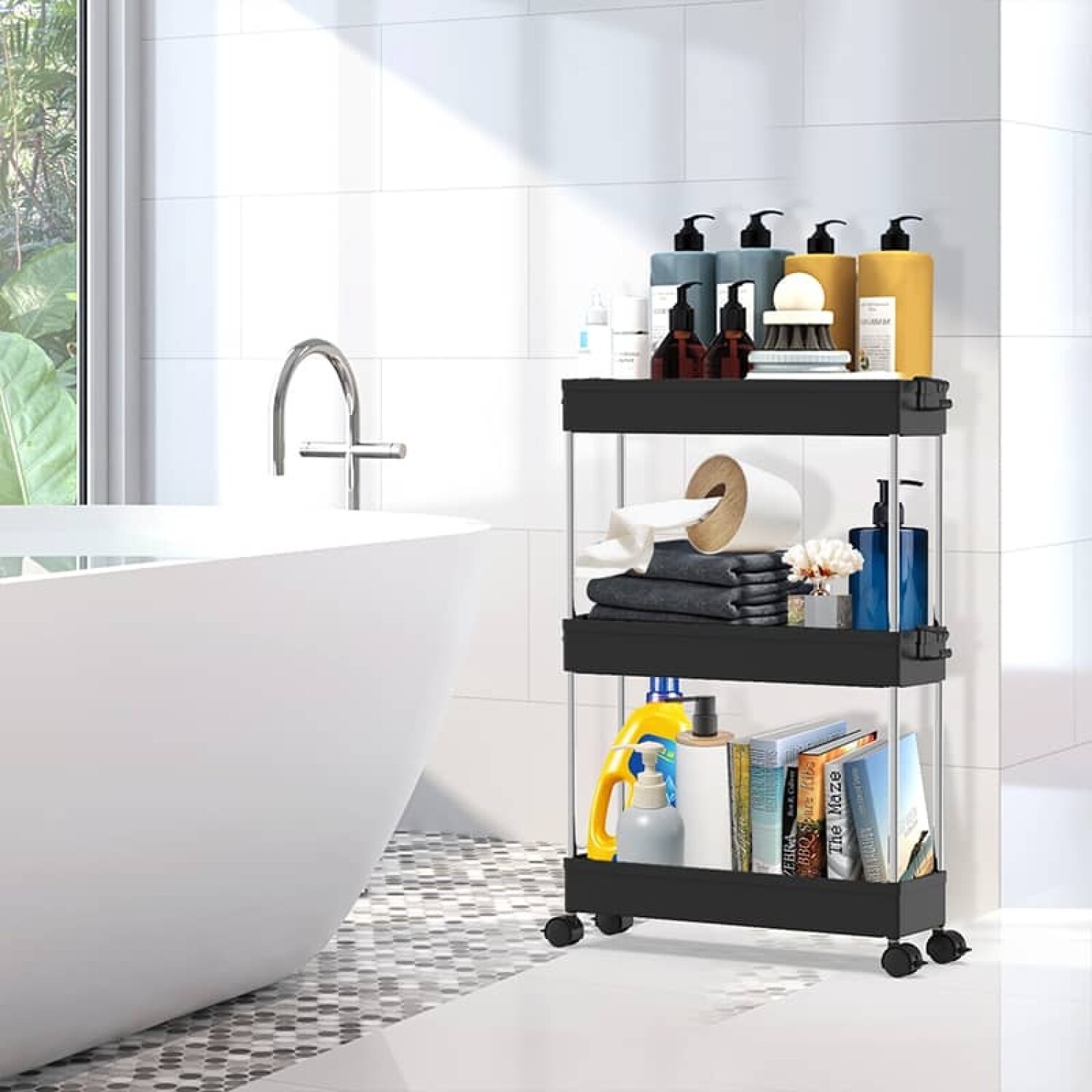 Estante organizador carro angosto 3 niveles — Buho Store