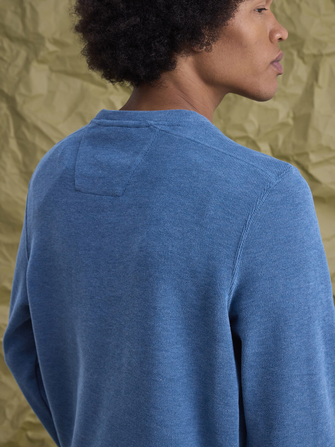 FLEECE PALERMO - AZUL MELANGE — Benson & Thomas