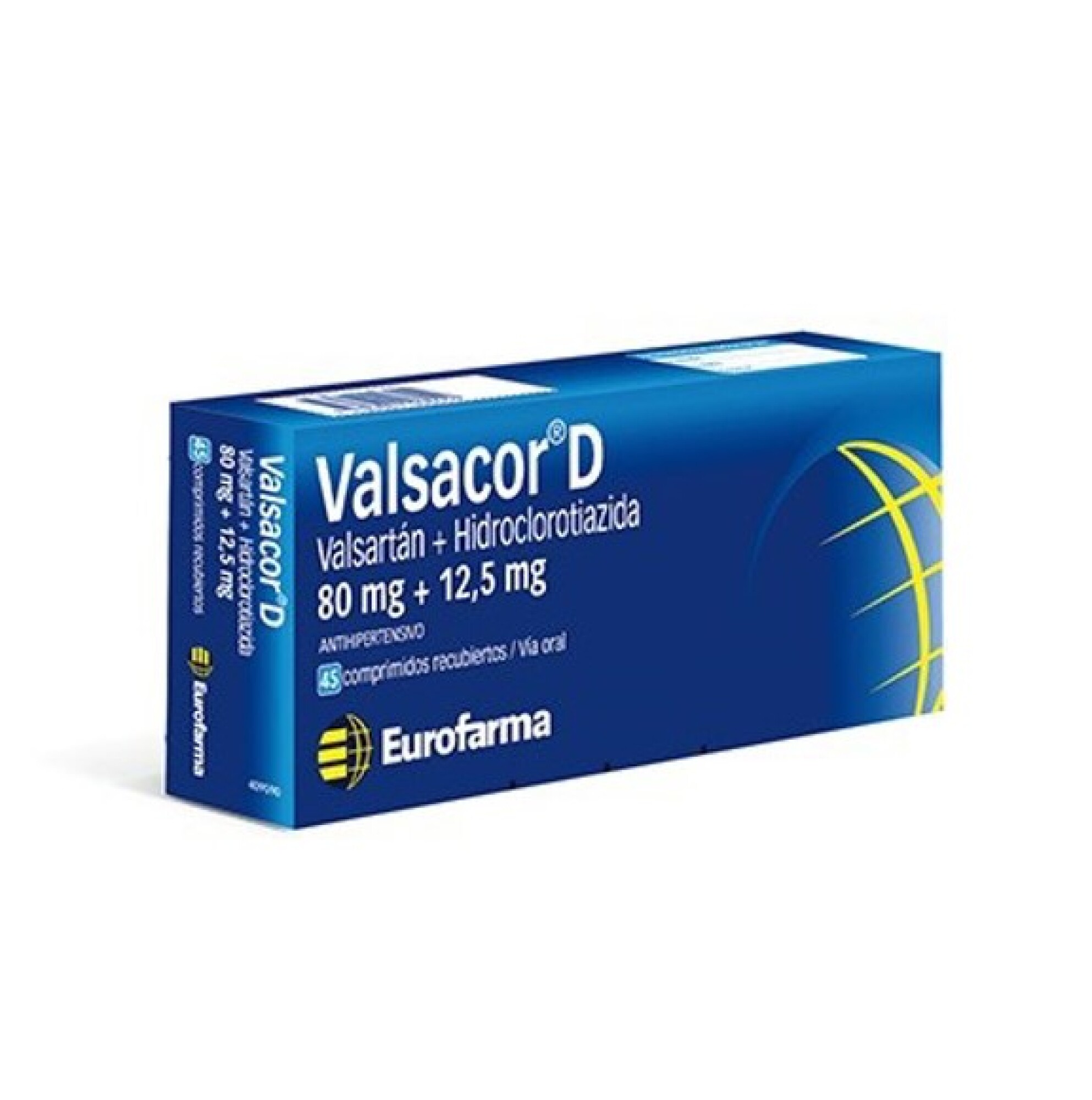 Valsacor D 80 mg./12.5 mg 45 COM — San Roque