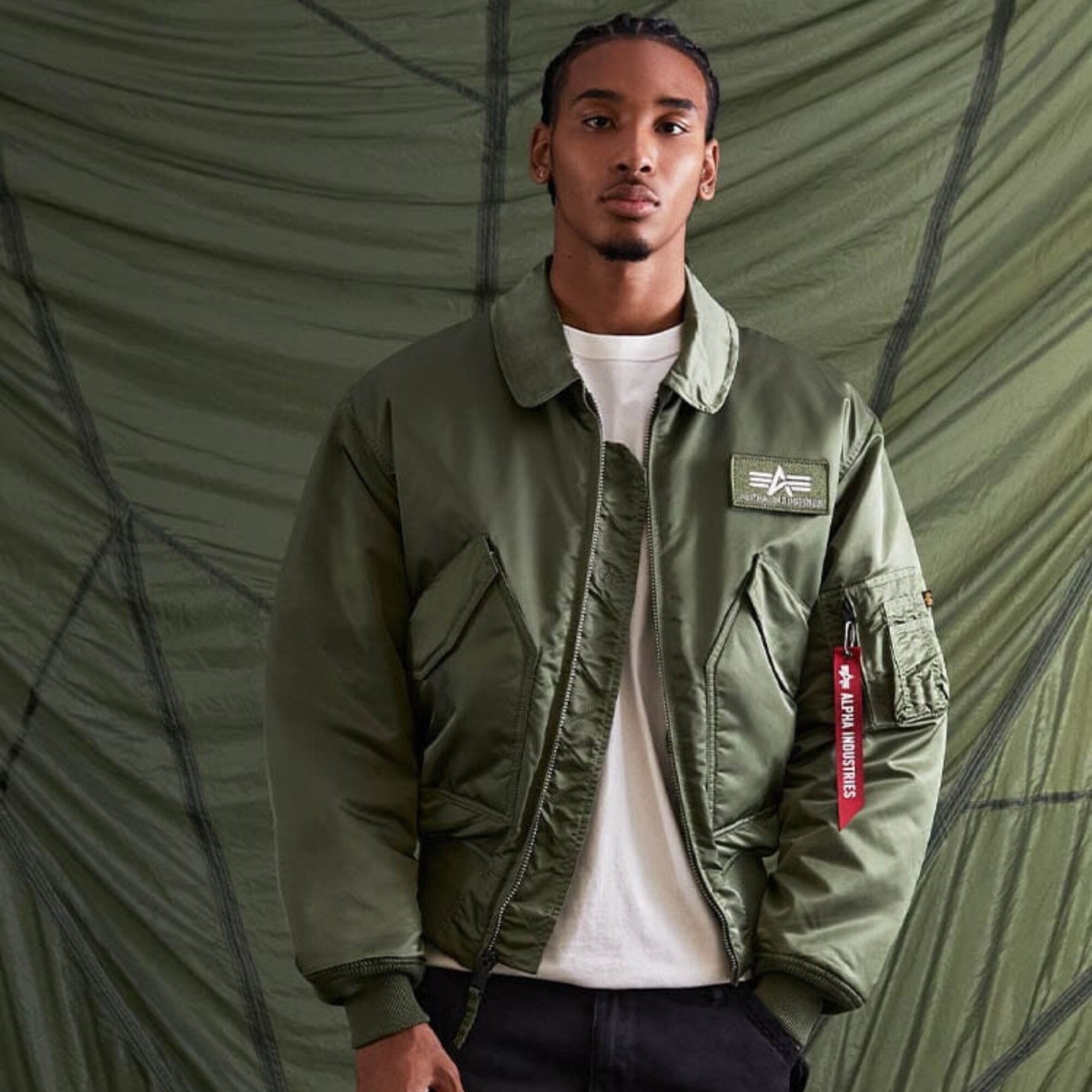 Chaqueta bomber CWU 45/P - Alpha - Verde — Aventureros