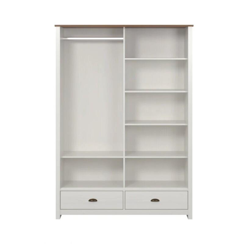 Ropero Colonial 2 Puertas Correr Blanco 100% Madera — Albanes