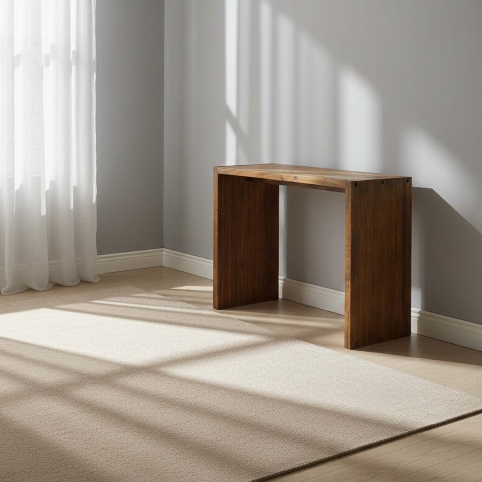 Barra Bar Madera Marron York Alta — Divino