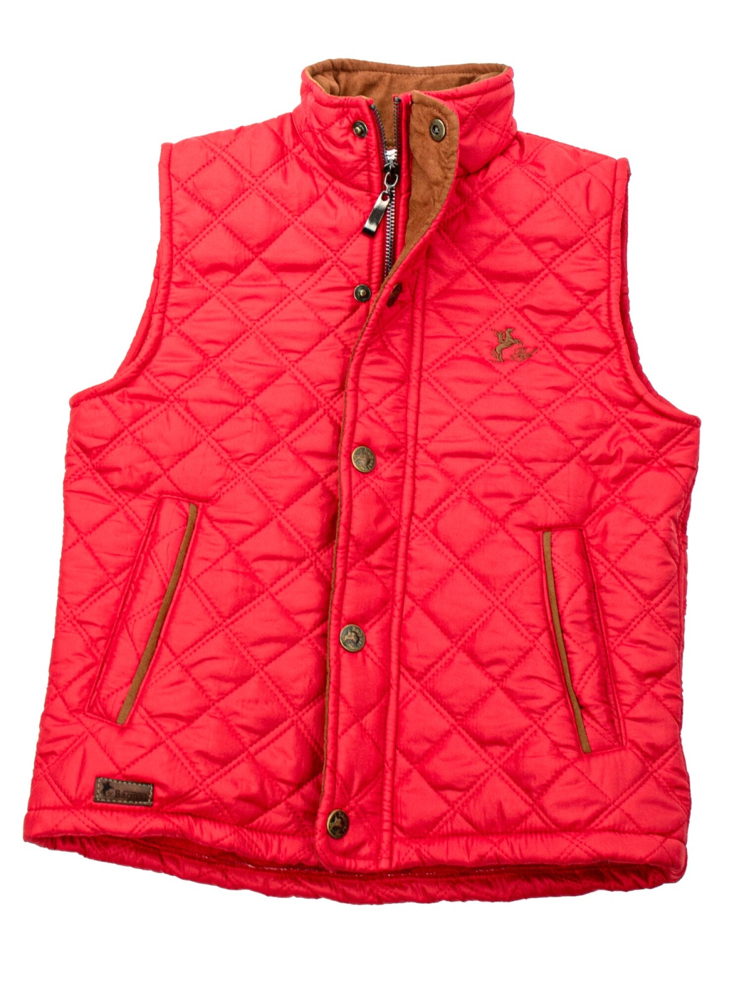 Chaleco Capitoneado de niño - Rojo — Bagual