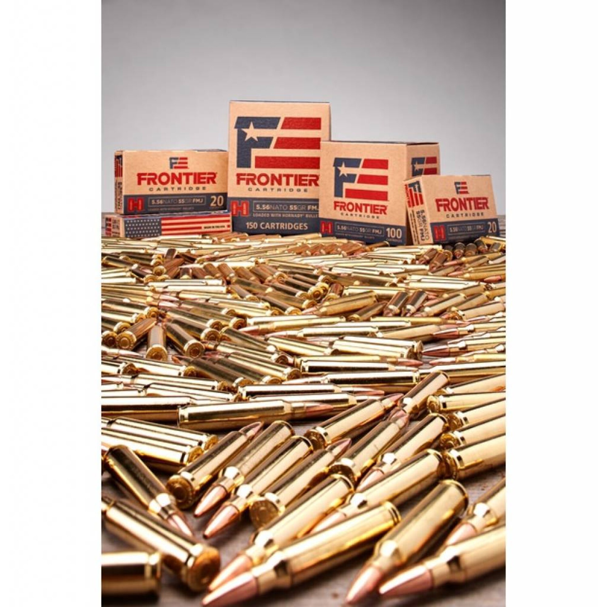 BALA HORNADY CAL 223 REM 55GRS FRONTIER FMJ HOR/FR100 — Magnum