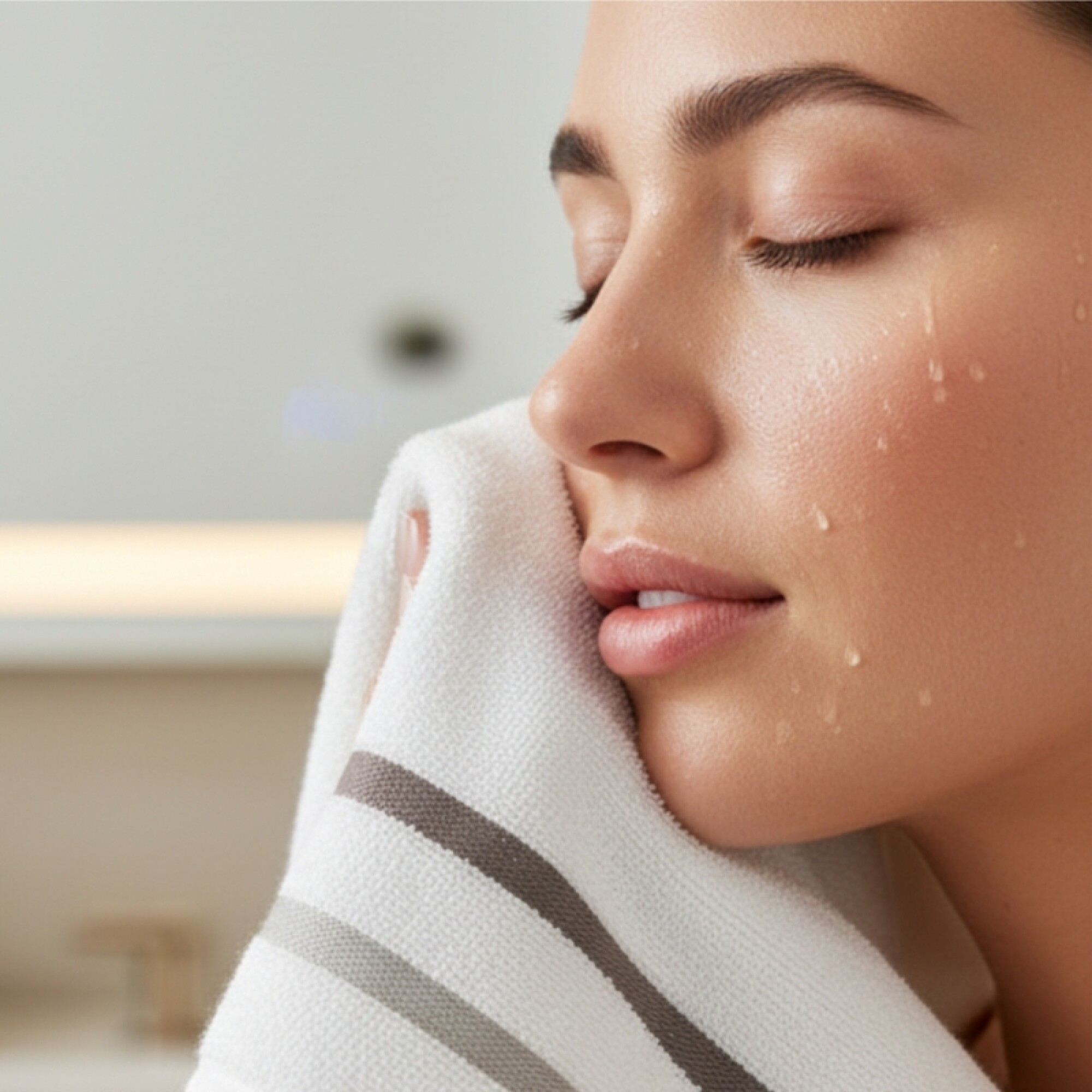 Toalla de Rostro Baño 100% Algodón 360g - 45 x 70 cm - Blanco — Mulata ...