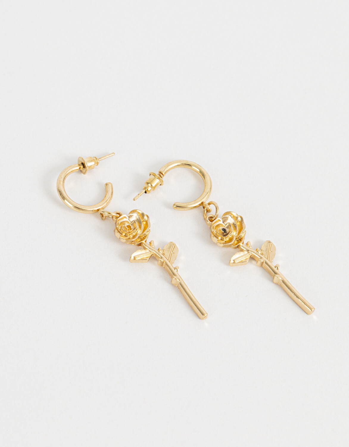 Aros Argolla Con Flores — Todomoda