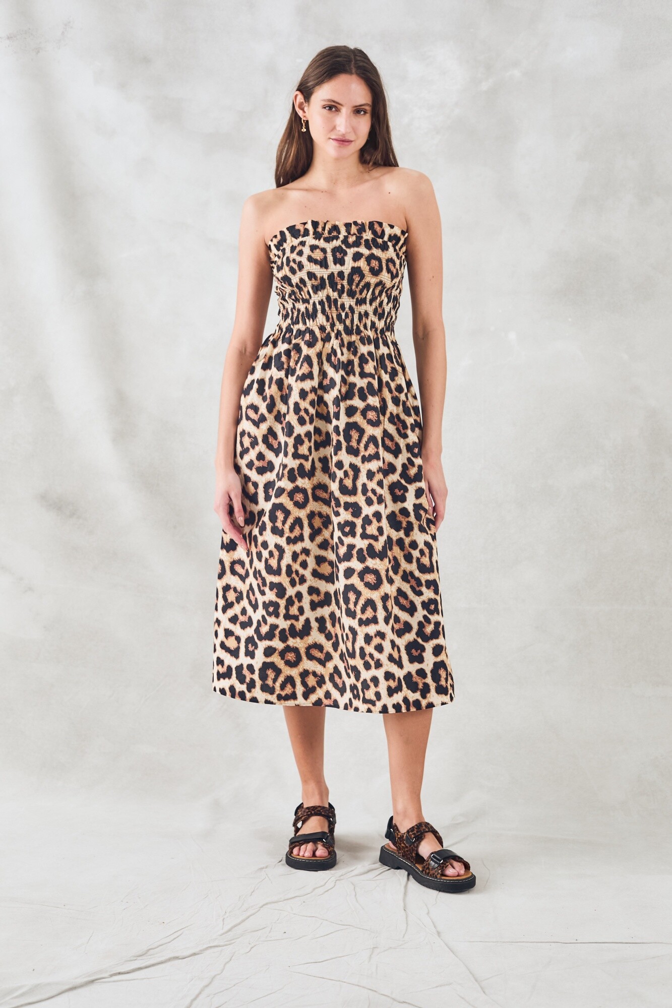 Vestido Animal Print - Multi — Lemon