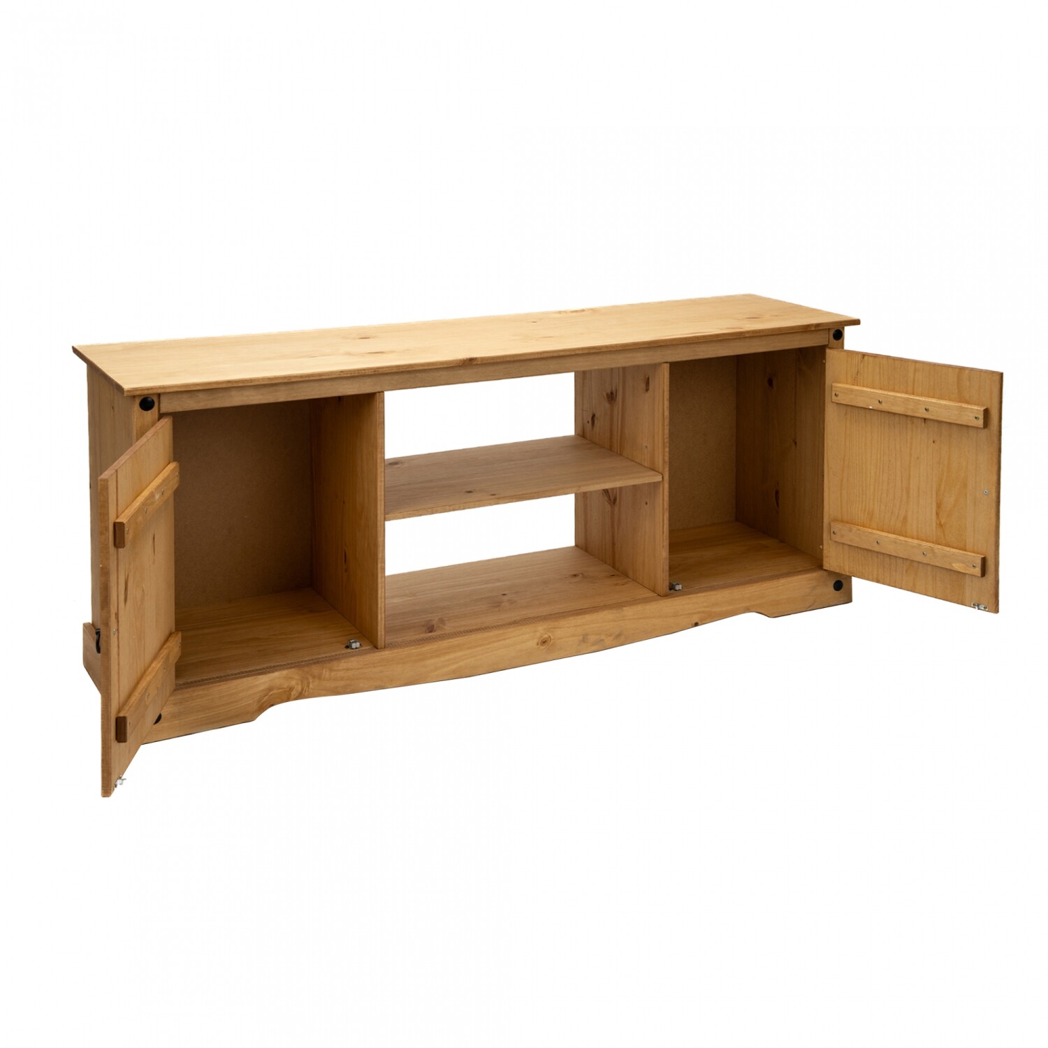 Rack 2 puertas 1 Estante - 160cm - Linea Mexicana - Natural — Rustico Hogar