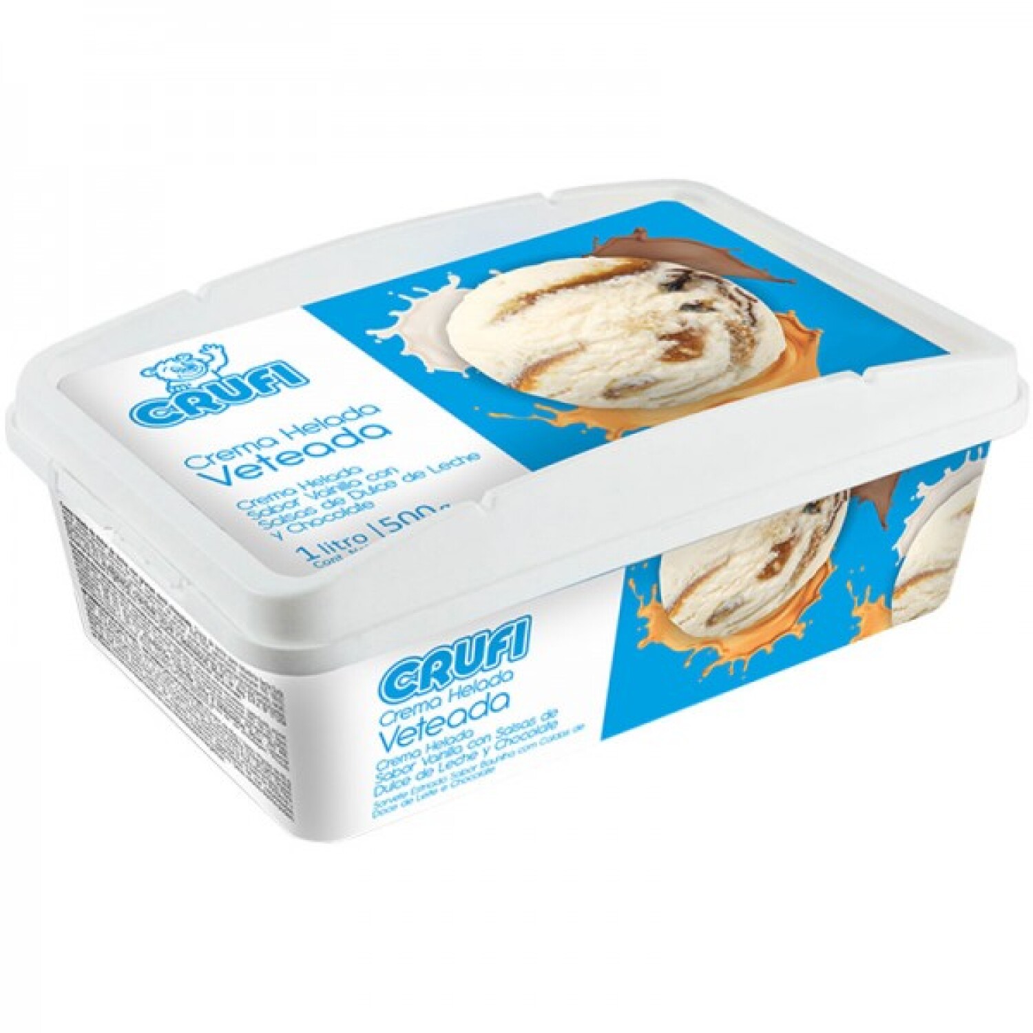 HELADO DE CREMA VATEADA 1LT CRUFI — Hola Congelados