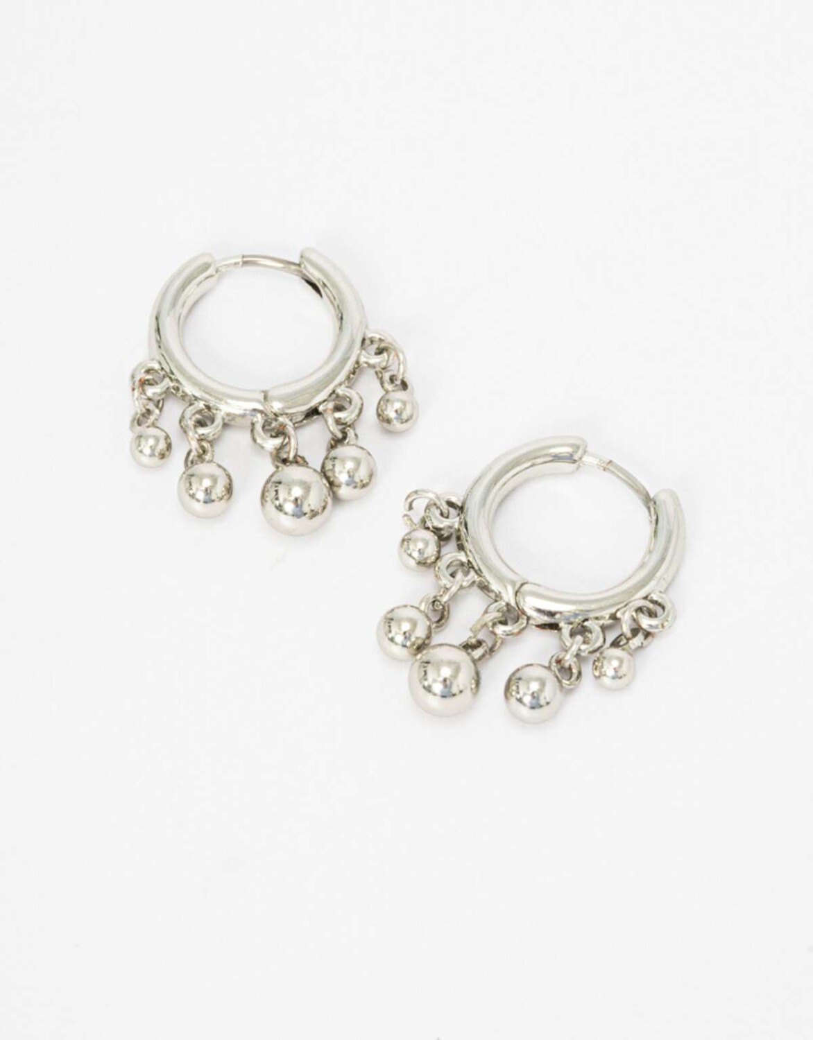 Aros Argolla Mini De Metal - Plateado Rodio — Tienda Soy Santander