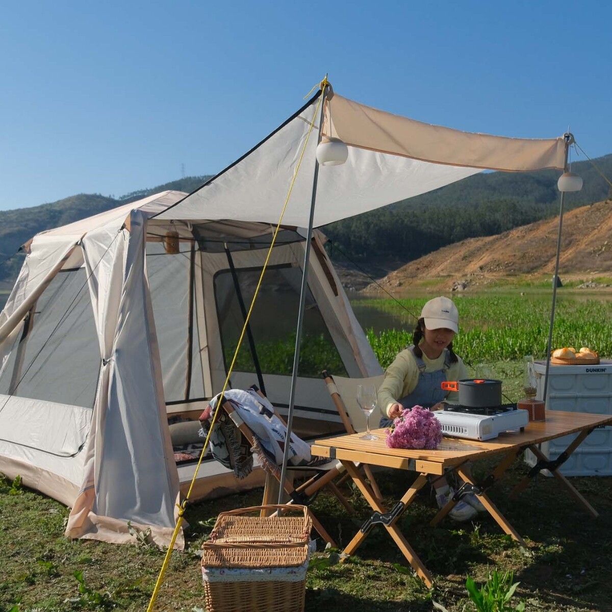 Carpa automática con sobretecho, 2 - 3 personas — Aventureros