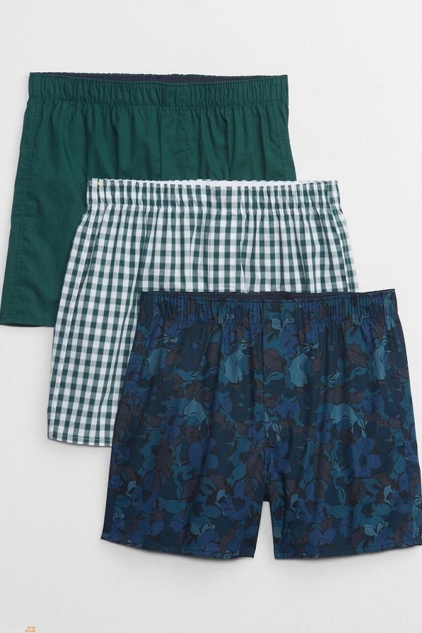 Boxers Pack X3 Hombre - Blue Multi Floral — GAP Uruguay