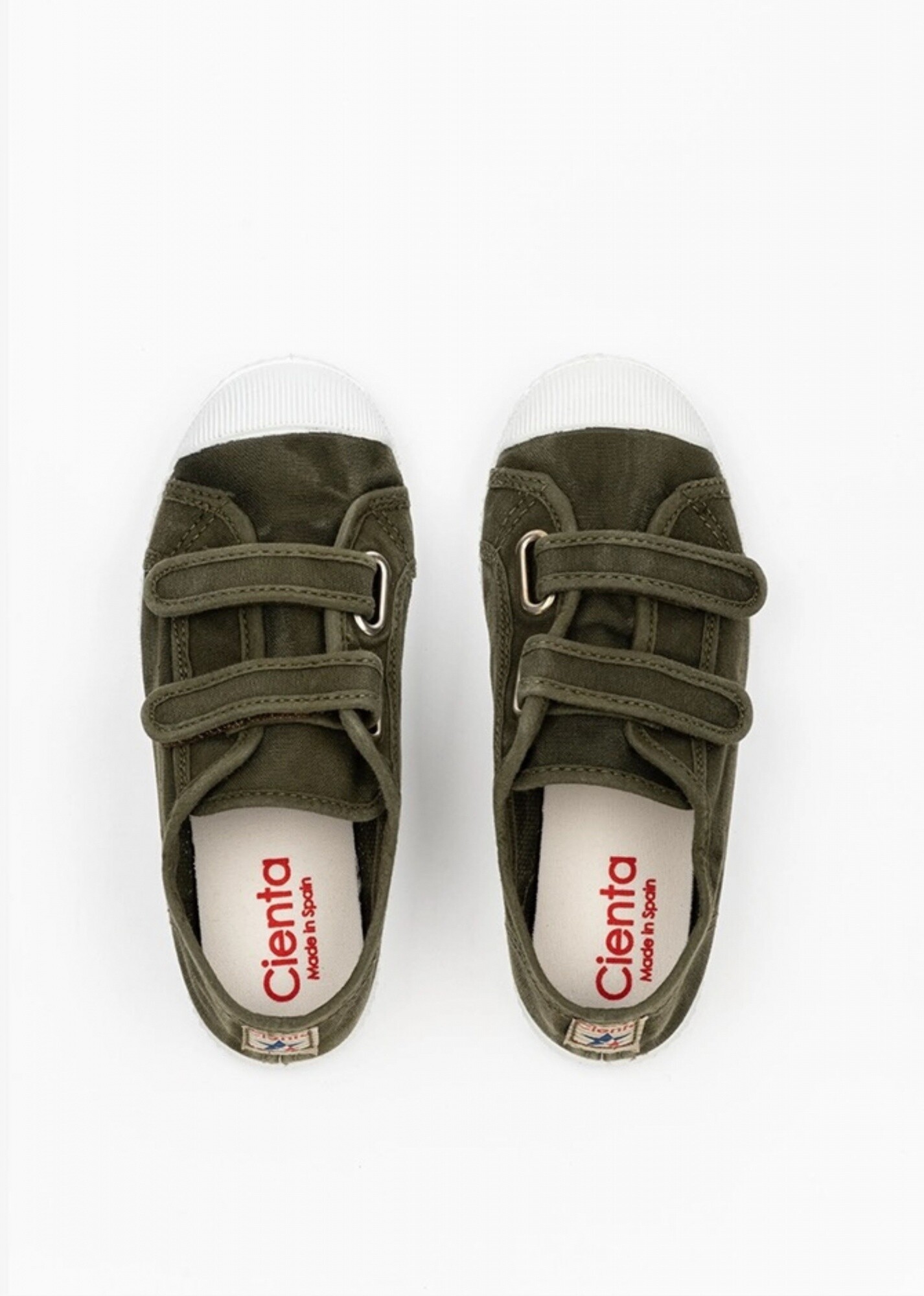 Basquet doble velcro enzimático - Kaki — Cienta