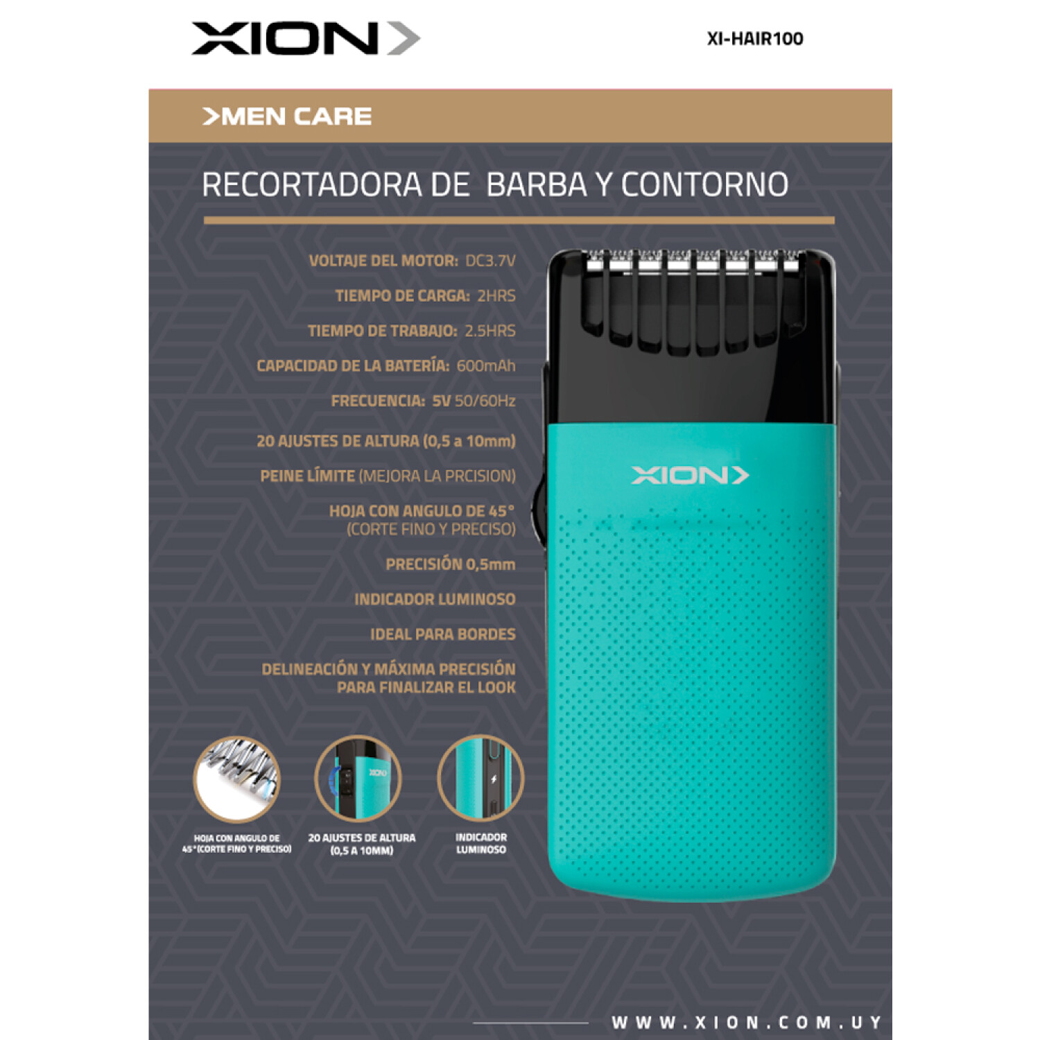 recortadora de barba y contorno xion — Joacamar