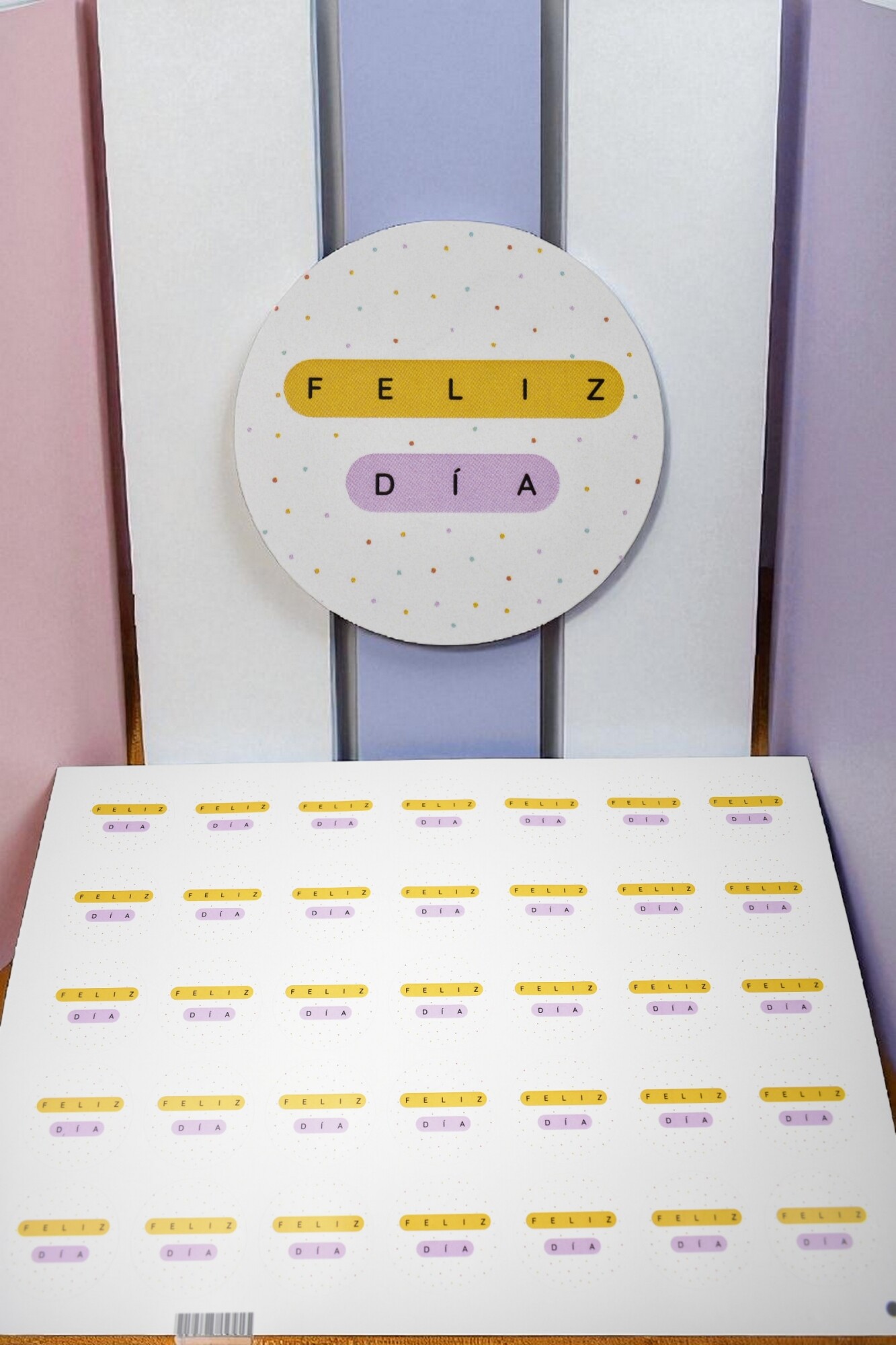 Stickers feliz dia plancha - DISEÑO 14 — PaperPack