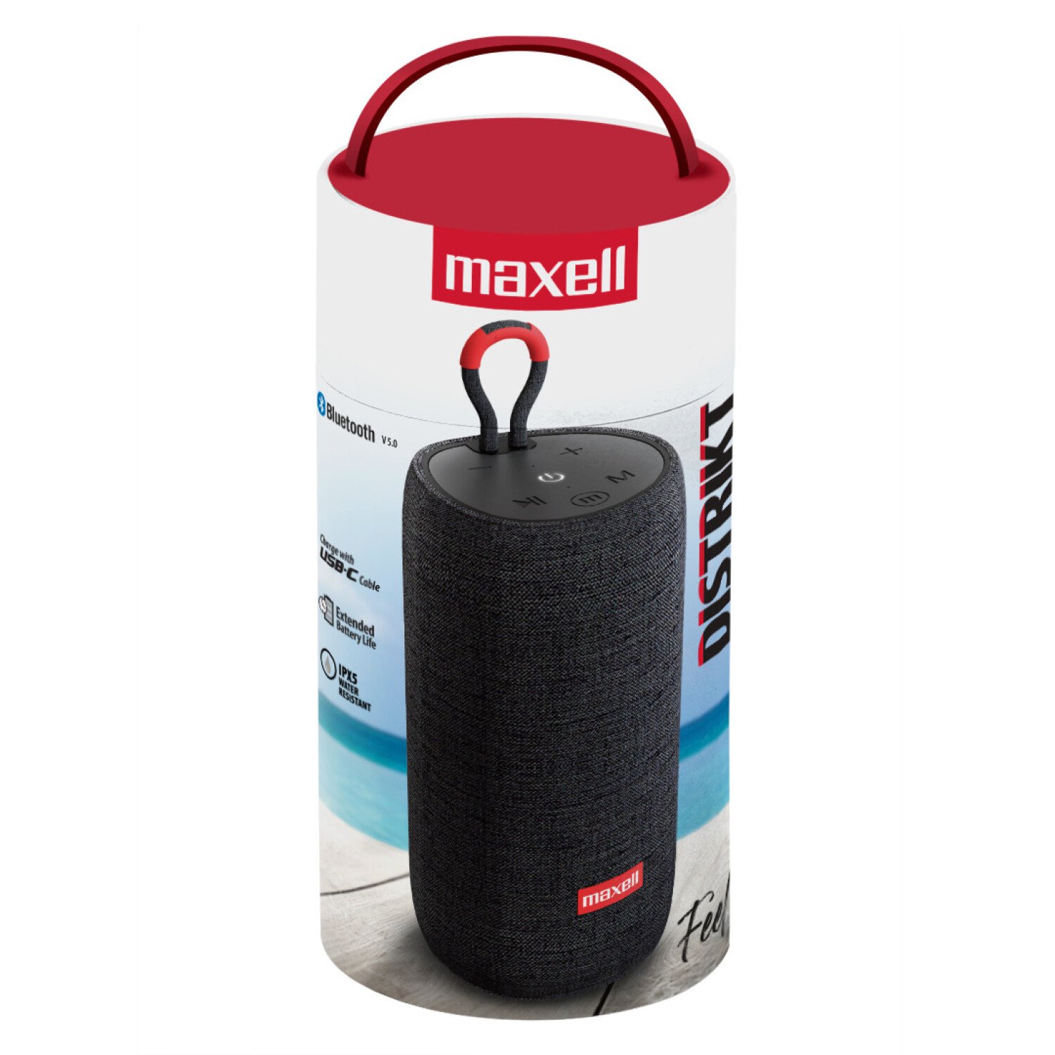 Parlante Maxell Distrikt Bt, Negro — Zonalaptop