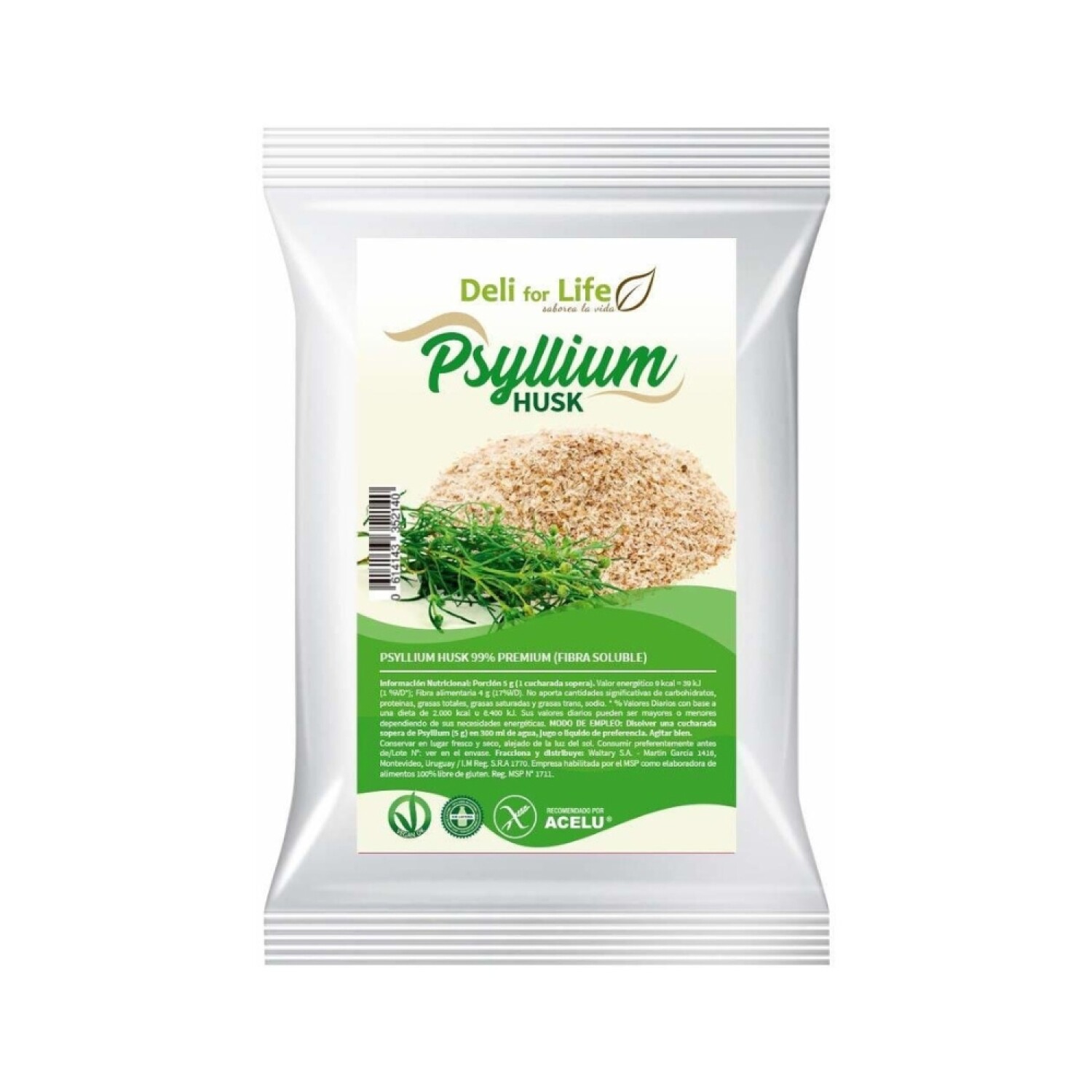 Psyllium Husk 99% Deli FOR Life 250g — La Molienda