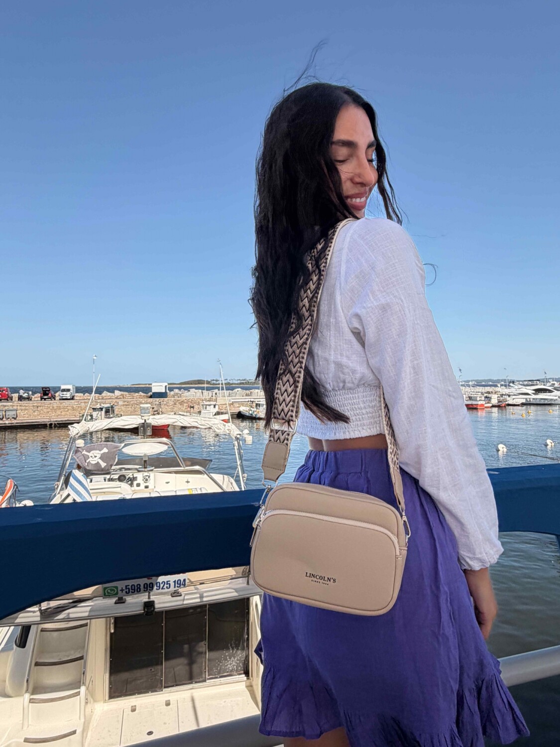 BANDOLERITA PETUNIA - GREIGE — Lincoln's