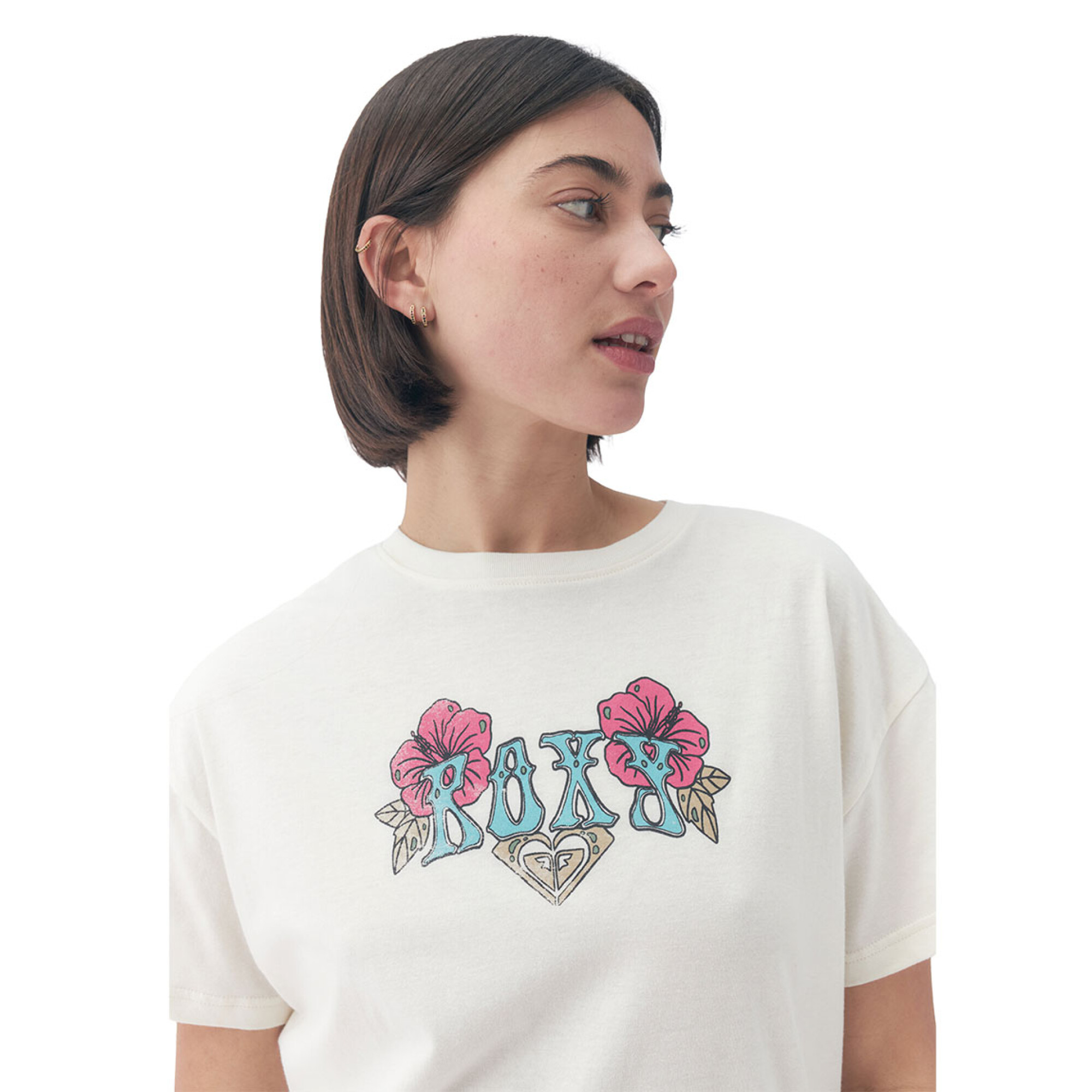 Roxy Remera People Speak Mujer -crudo - Crudo — Macri