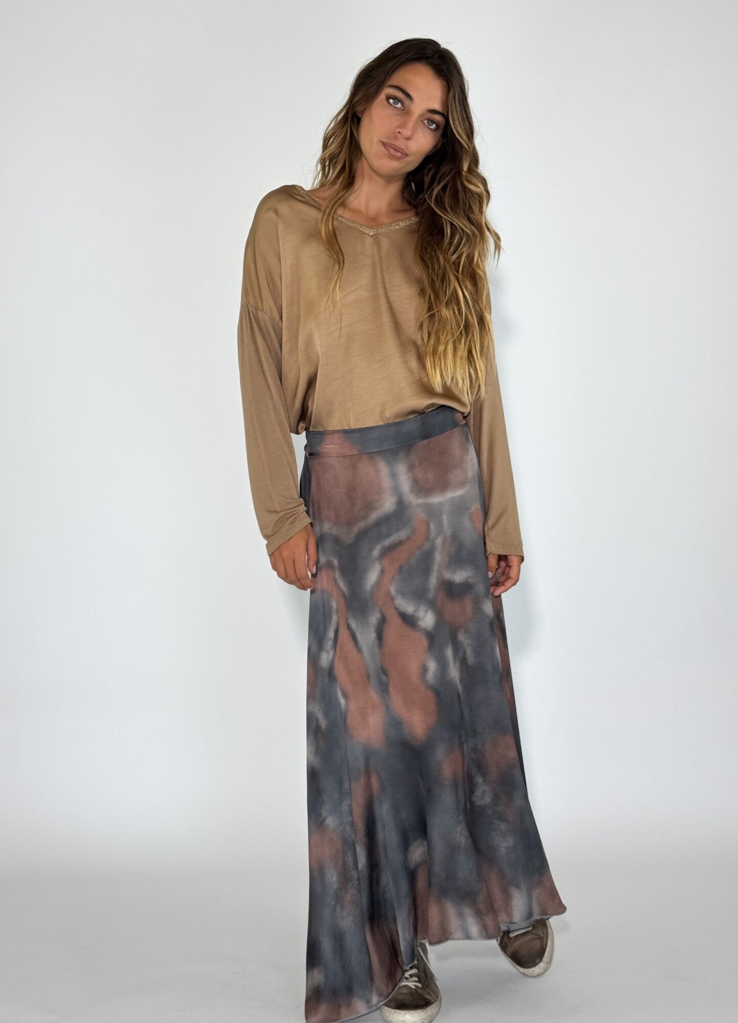 POLLERA FLOYD - GRIS — Panthai