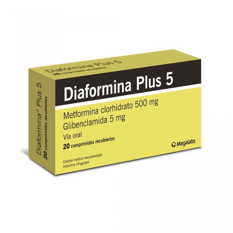 Diaformina Plus 5 20 Comp. — Farmacia El túnel