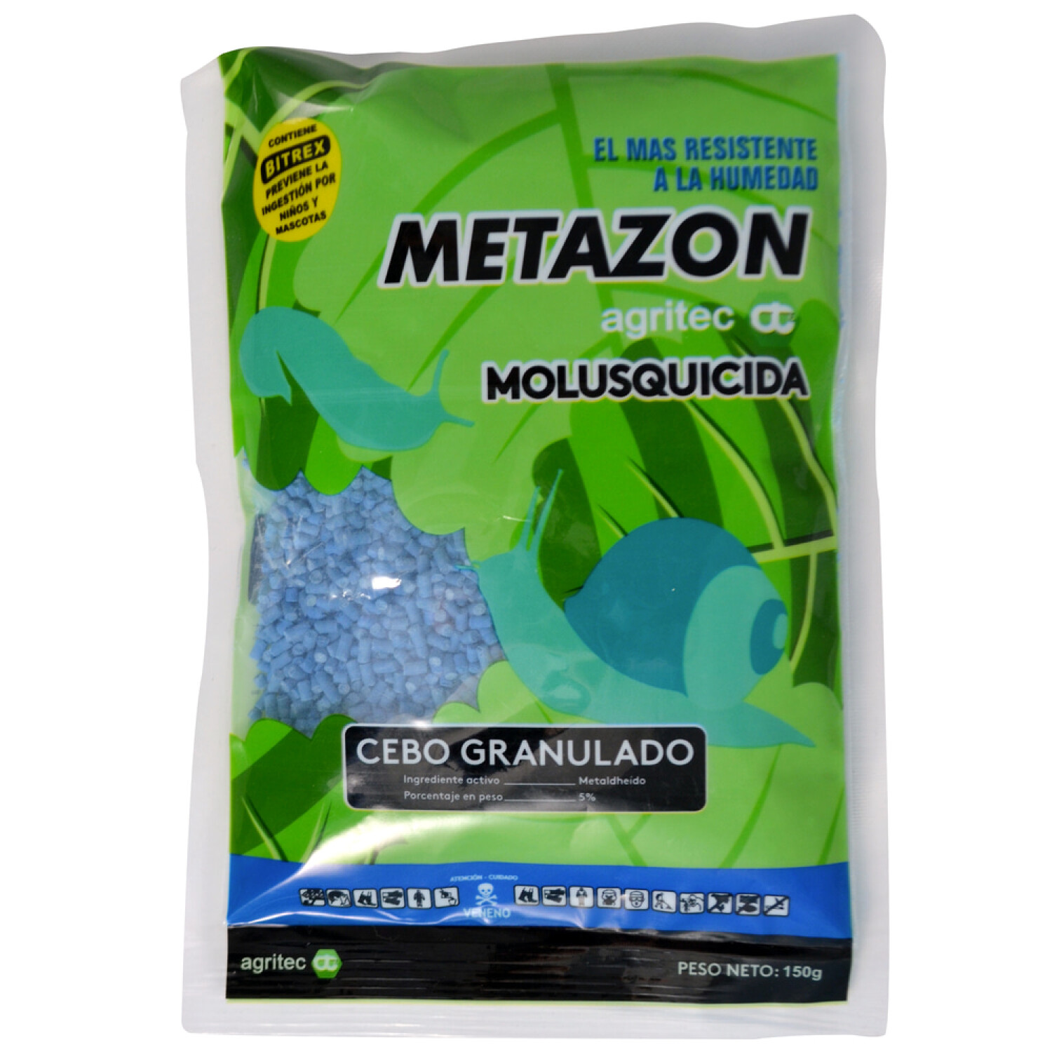 Metazón Molusquicida AGRITEC - 150 g — Droguería Paysandú