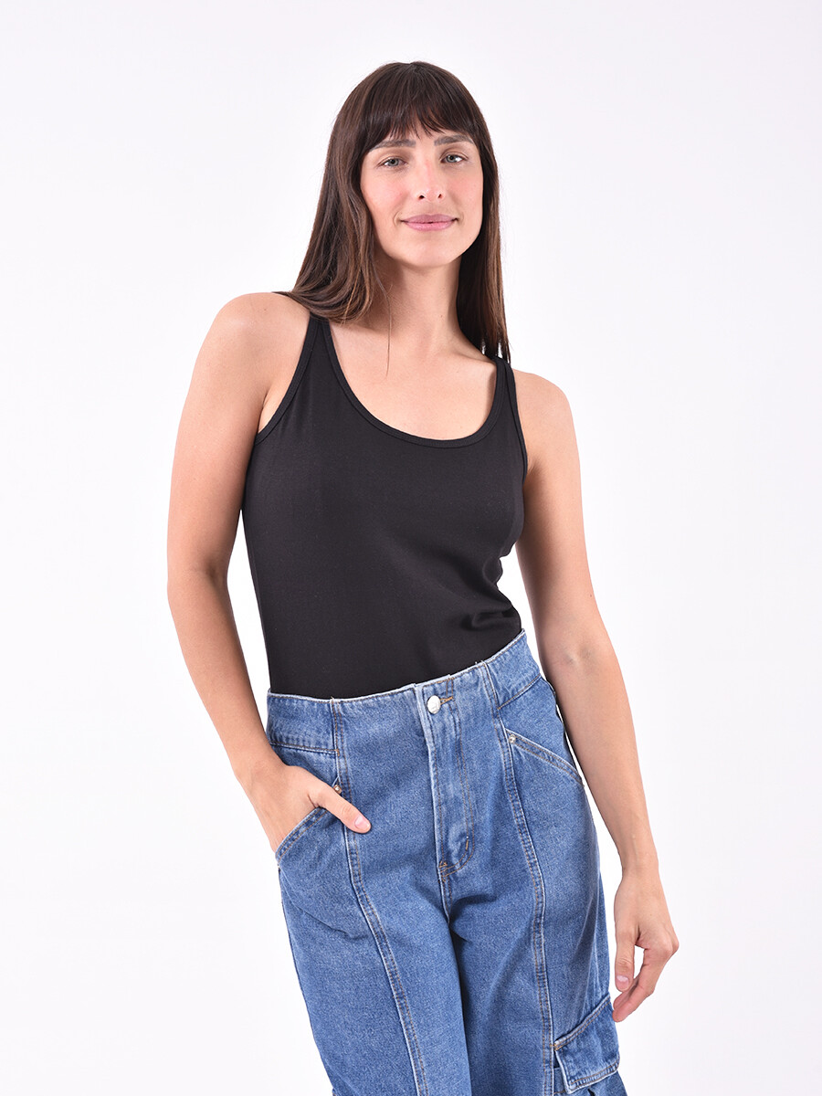 MUSCULOSA INTERIOR - NEGRO — Guapa