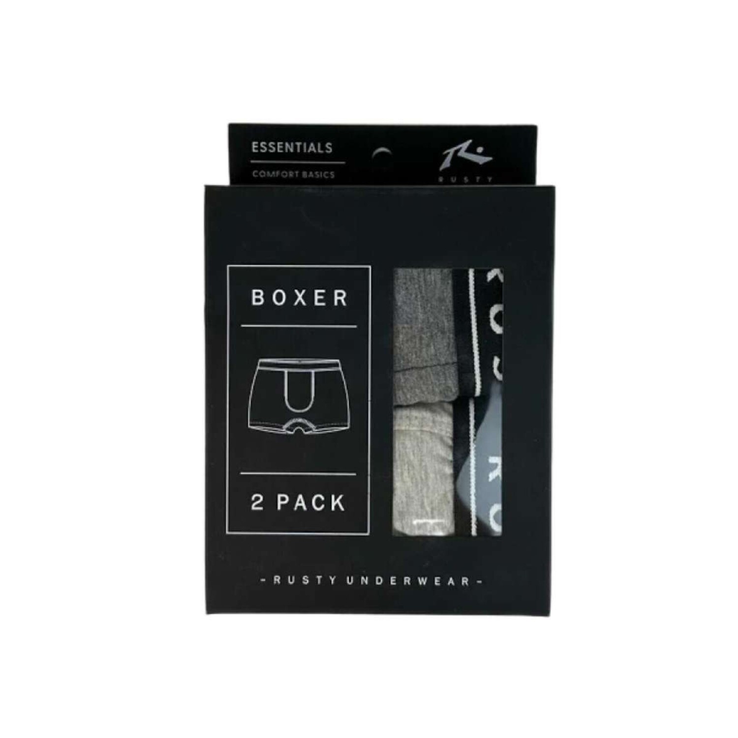 Boxer Rusty Trend Gris - Pack X2 — Tienda Soy Santander